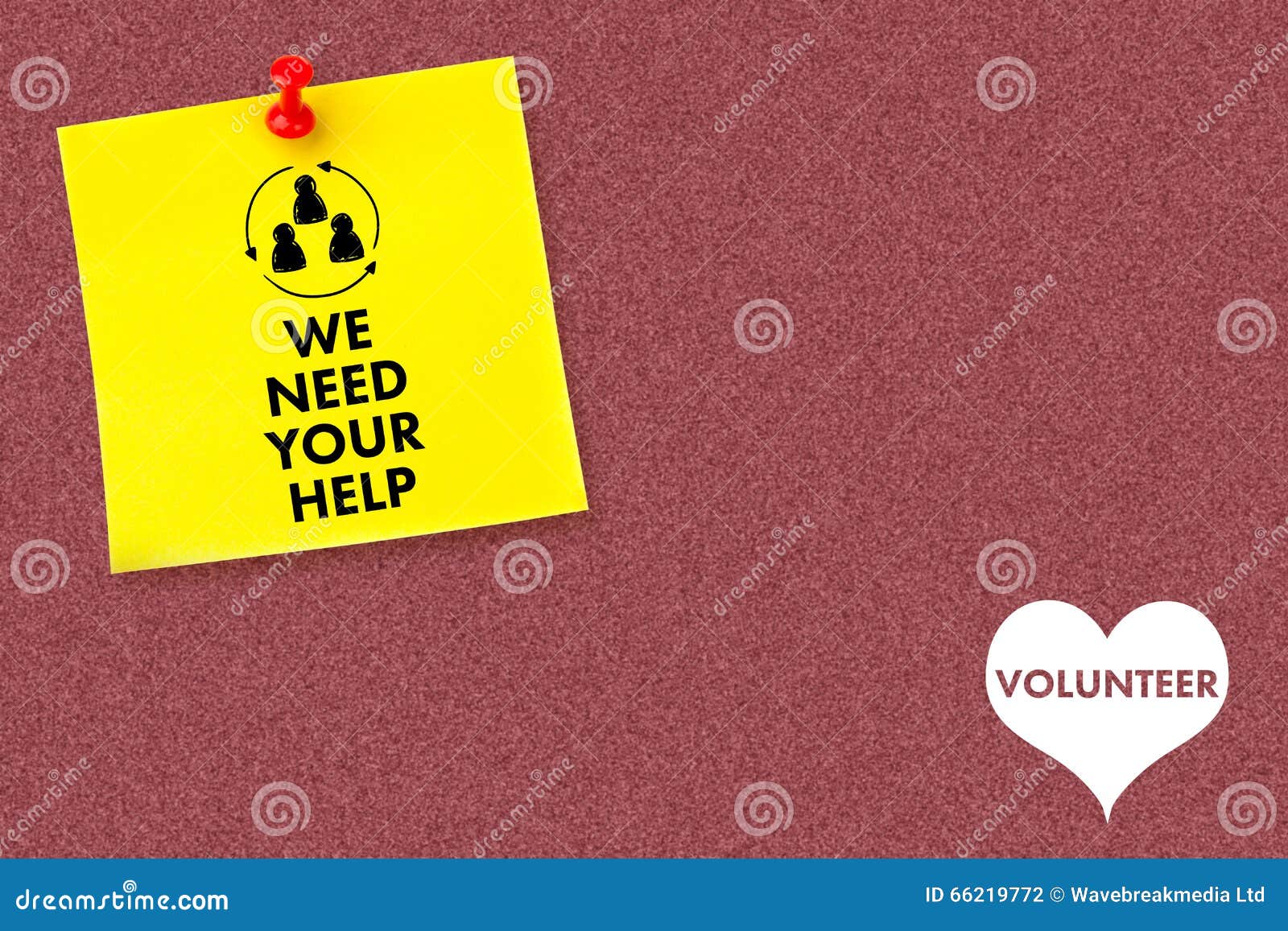 Composite Image of we Need Your Help Stock Illustration - Illustration ...