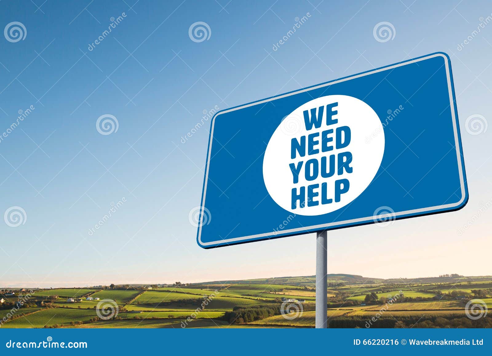 Composite Image of we Need Your Help Stock Illustration - Illustration ...