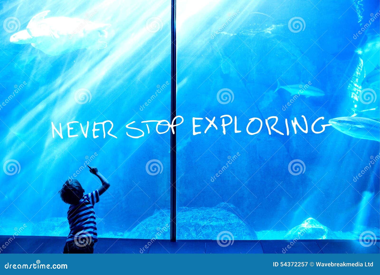Composite Image of Never Stop Exploring Stock Illustration ...
