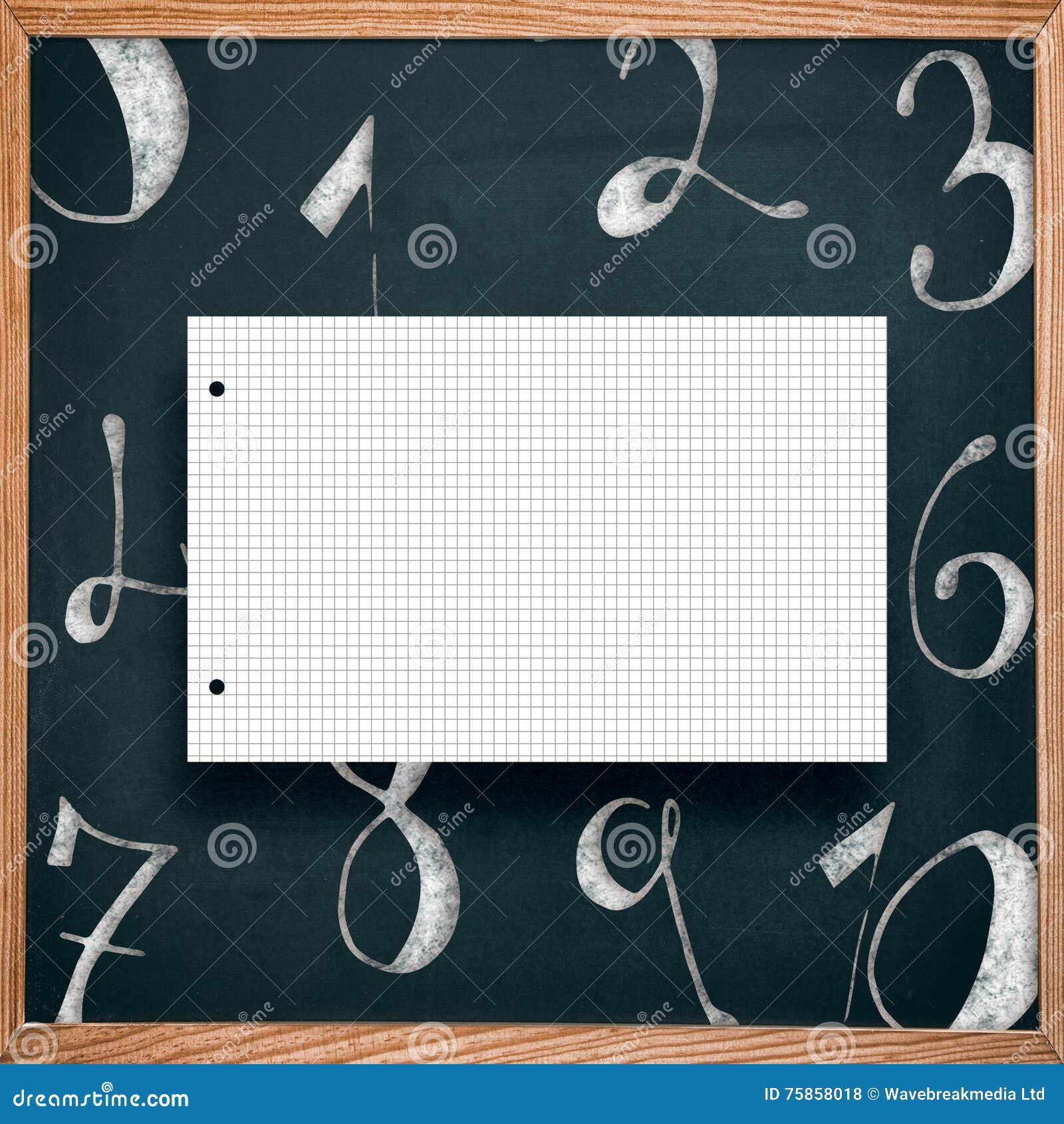 Notepad With Numbers And Rulers Vector Illustration | CartoonDealer.com ...