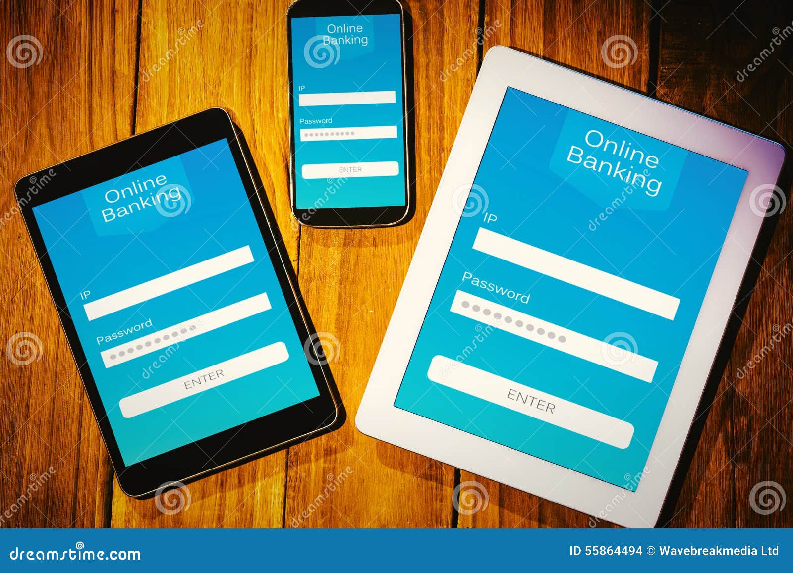 Composite Image of Online Banking Stock Photo - Image of login, table ...