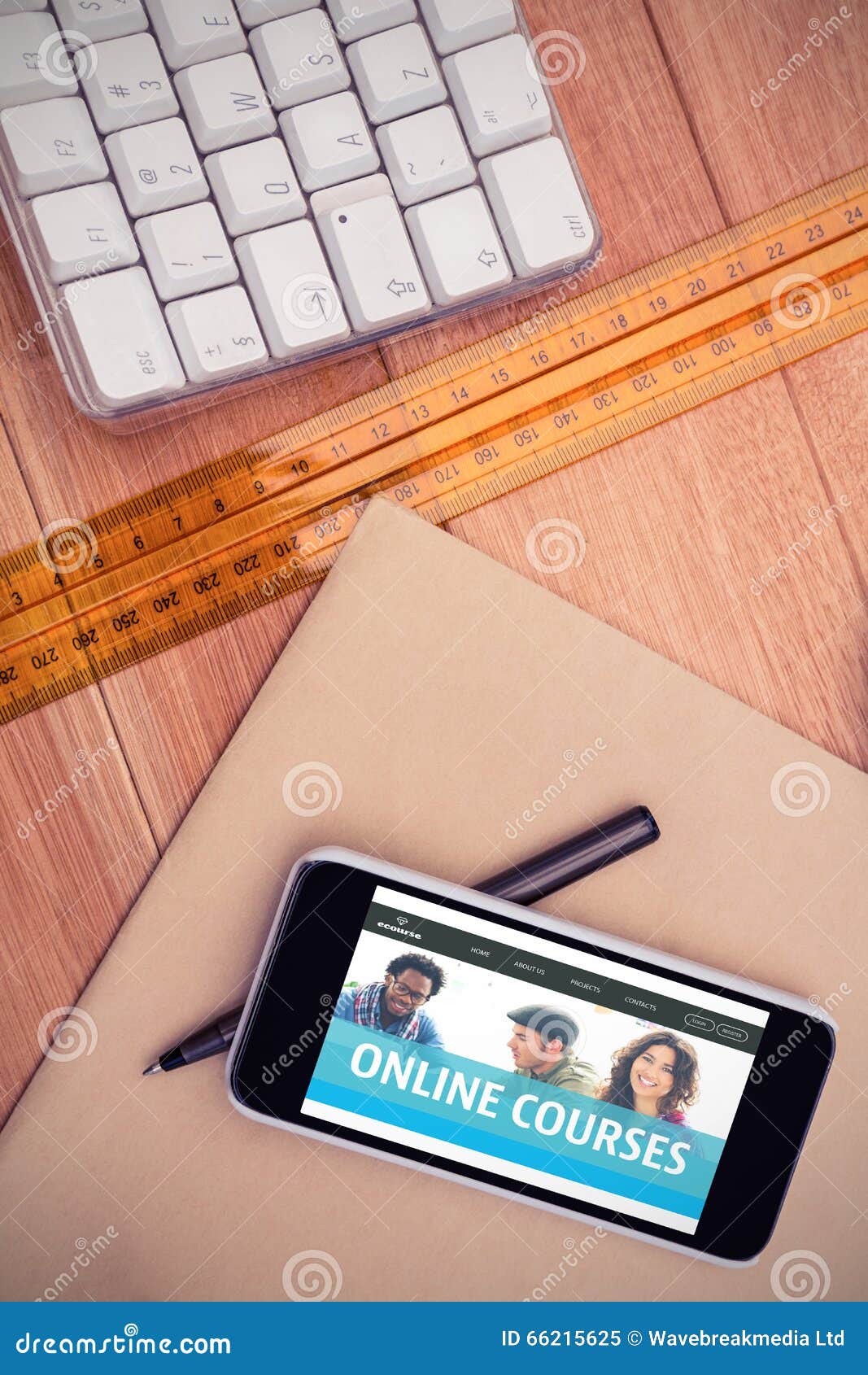 Composite Image of Online Courses Interface Stock Image - Image of ...