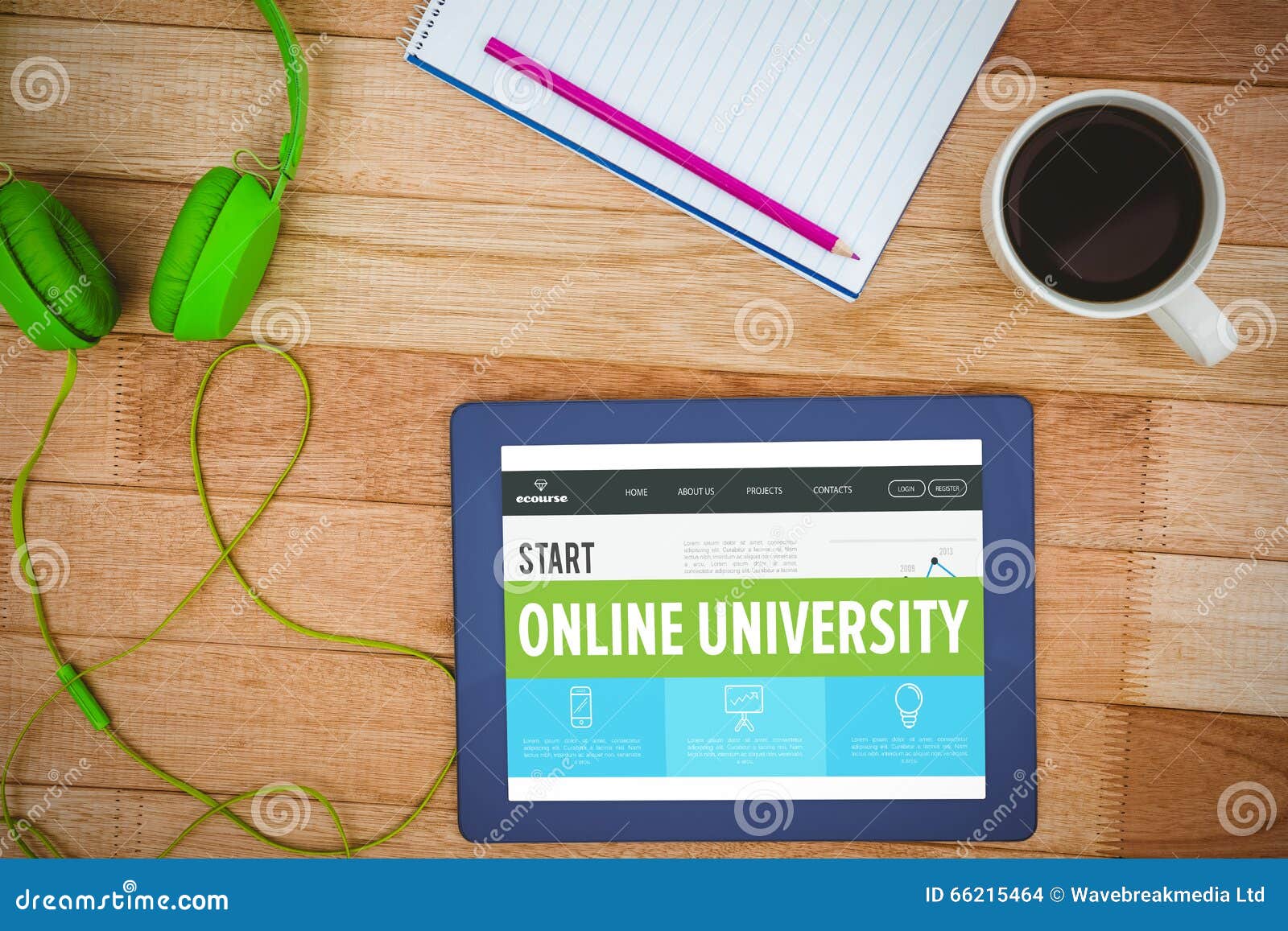Composite Image of Online University Interface Stock Photo - Image of ...