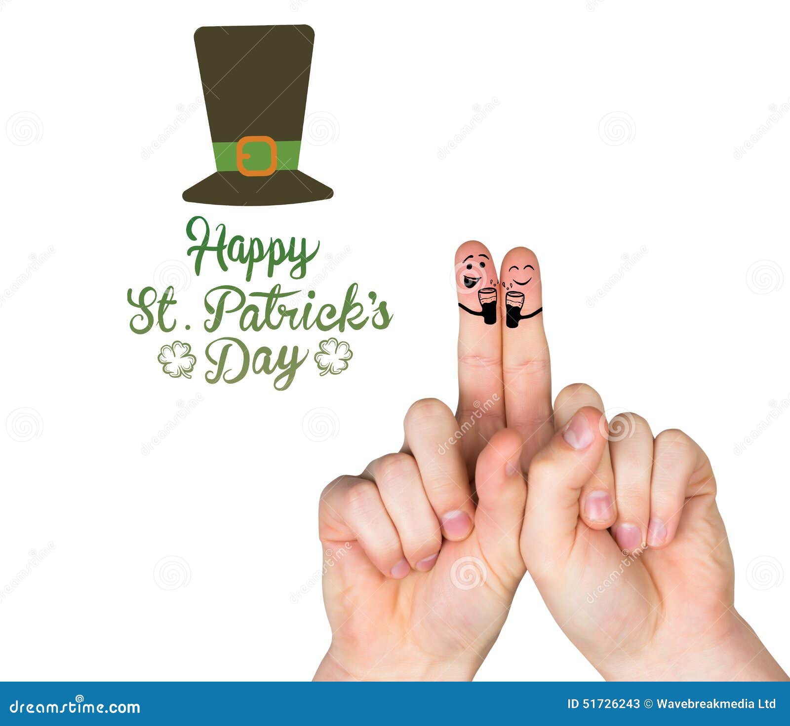 Composite Image of Patricks Day Fingers Stock Illustration ...
