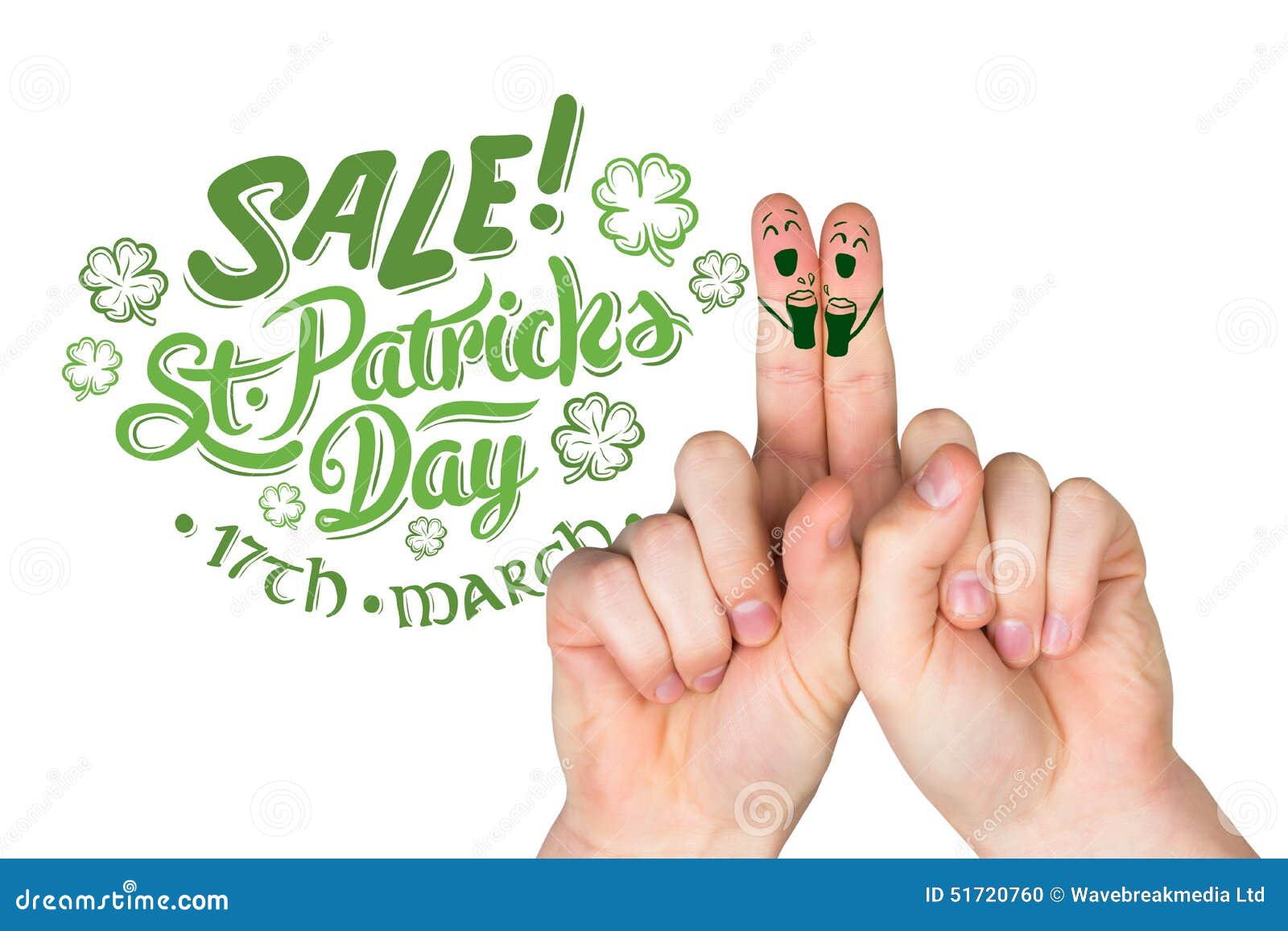 Composite Image of Patricks Day Fingers Stock Illustration ...