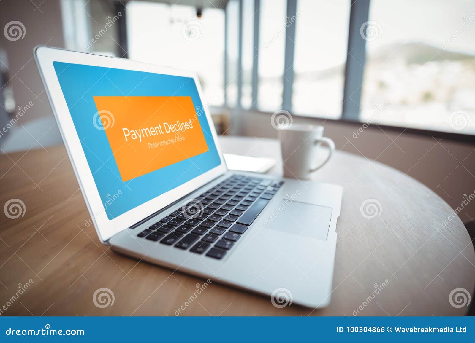 Composite Image of Payment Declined Text on Display Stock Illustration ...