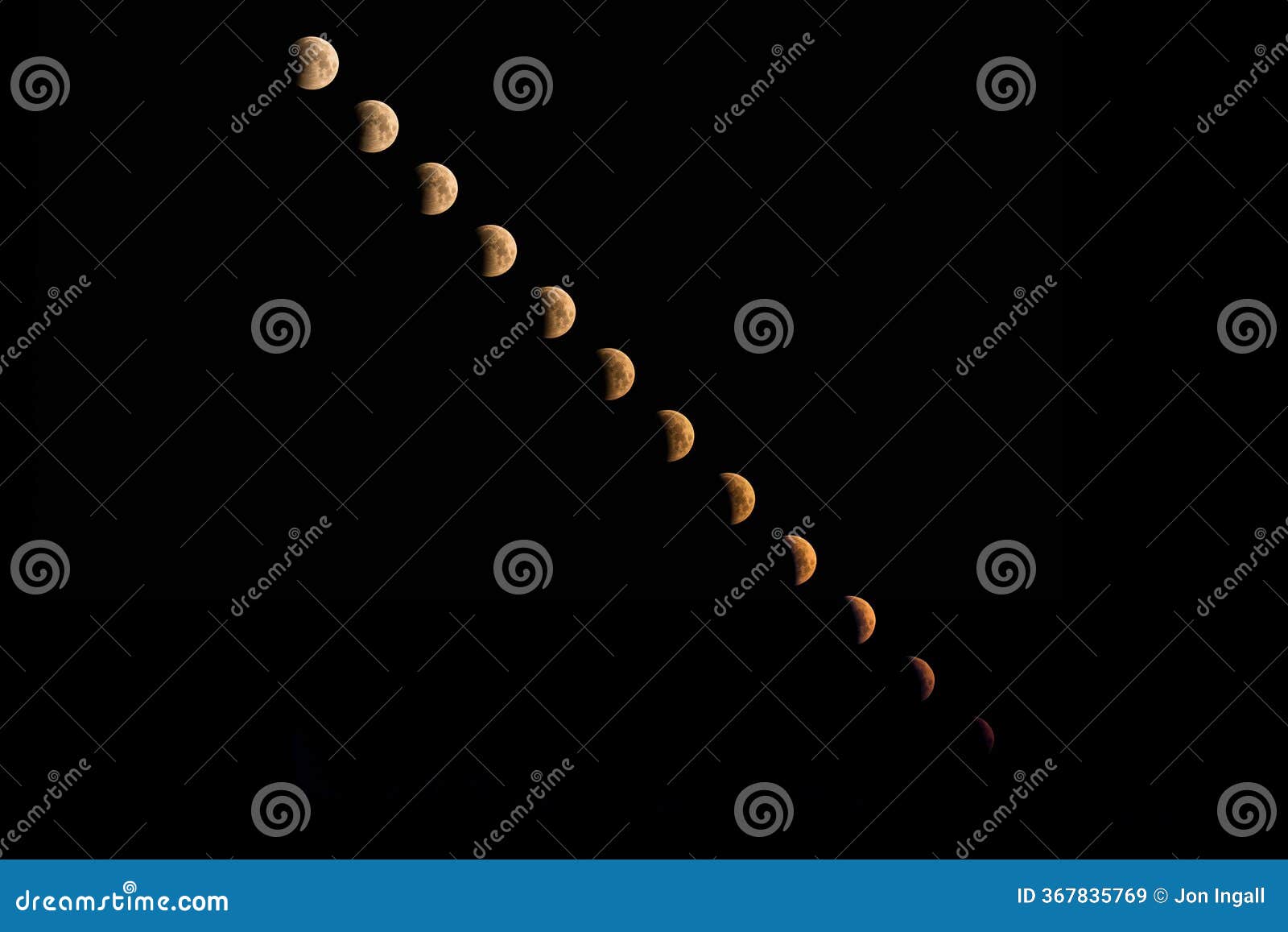 Phases Of A Lunar Eclipse Royalty-Free Stock Photo | CartoonDealer.com ...