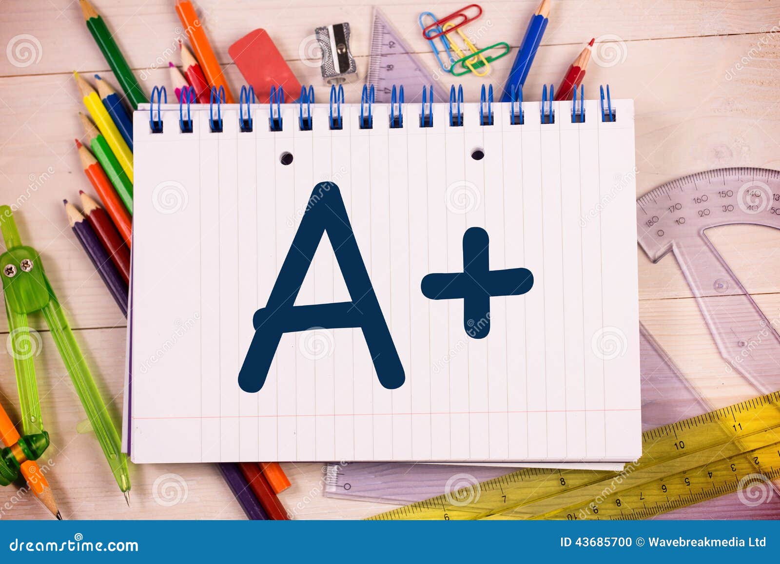 Composite Image of a Plus Grade Stock Illustration - Illustration of ...