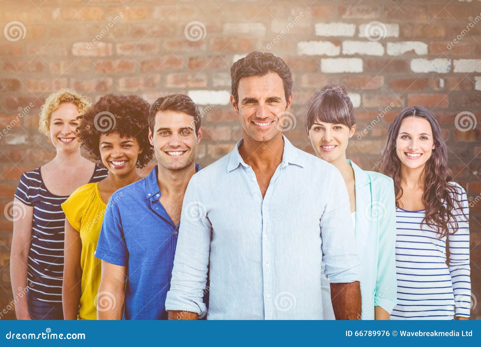 Composite Image of Portrait of Creative Team Stock Photo - Image of ...