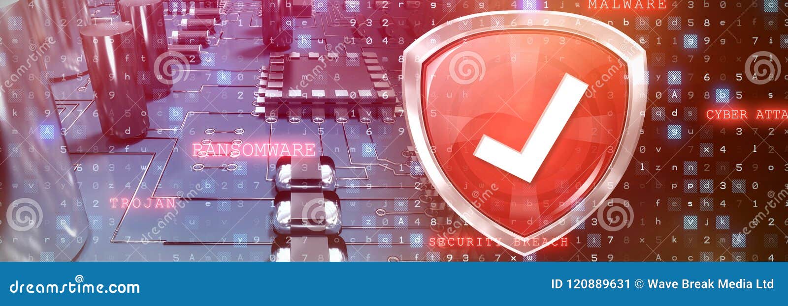 Composite Image of Red Symbol Validation Stock Illustration ...