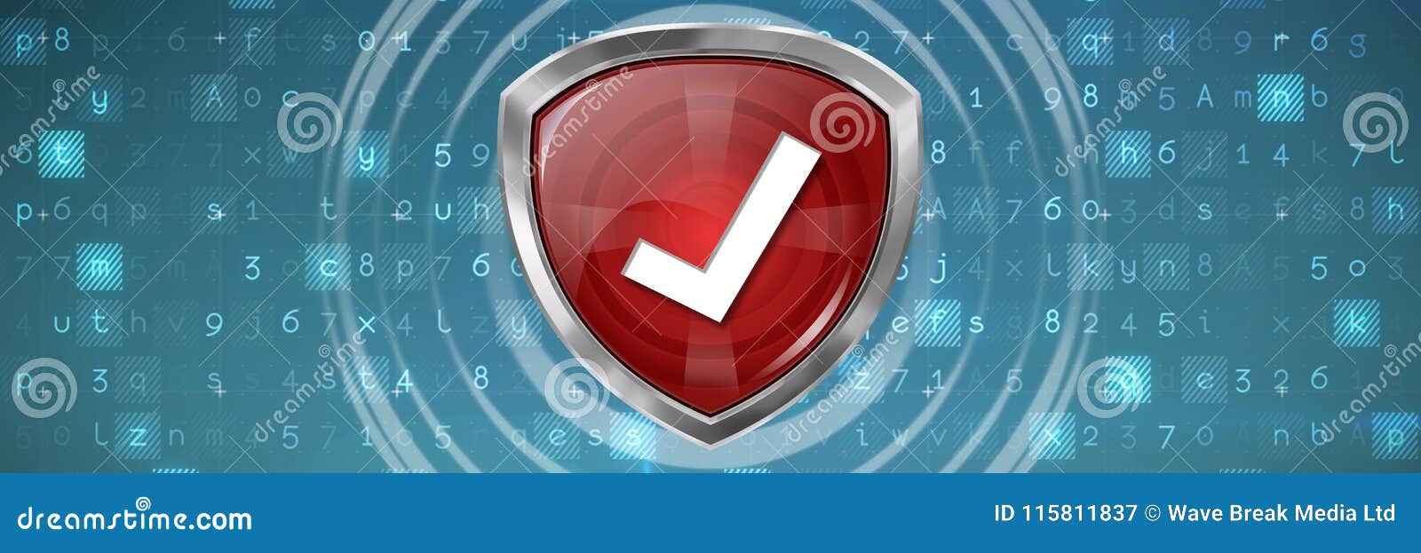 Composite Image of Red Symbol Validation Stock Illustration ...