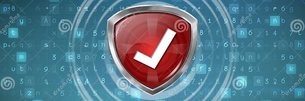 Composite Image of Red Symbol Validation Stock Illustration ...