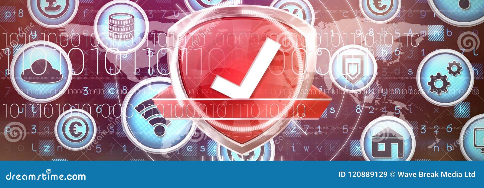 Composite Image of Red Validation Symbol Stock Illustration ...