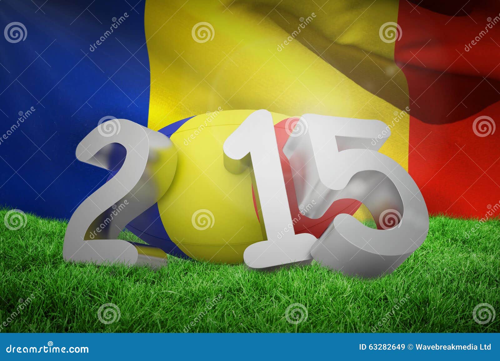 Composite Image of Romania Rugby 2015 Message Stock Illustration ...