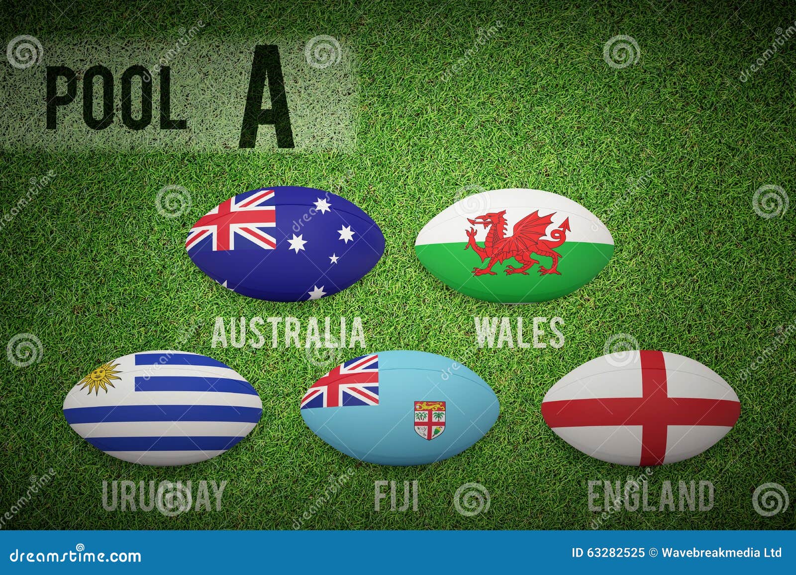 Composite Image of Rugby World Cup Pool a Stock Illustration ...