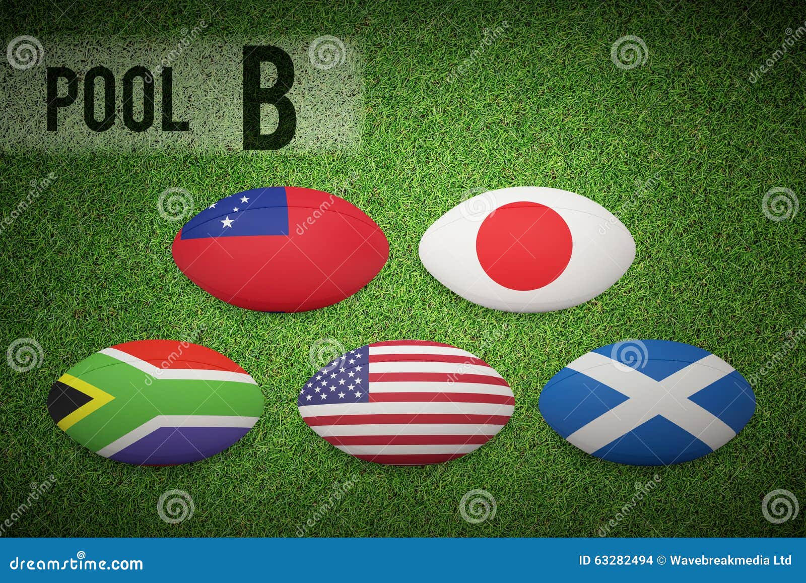 Composite Image of Rugby World Cup Pool B Stock Illustration ...