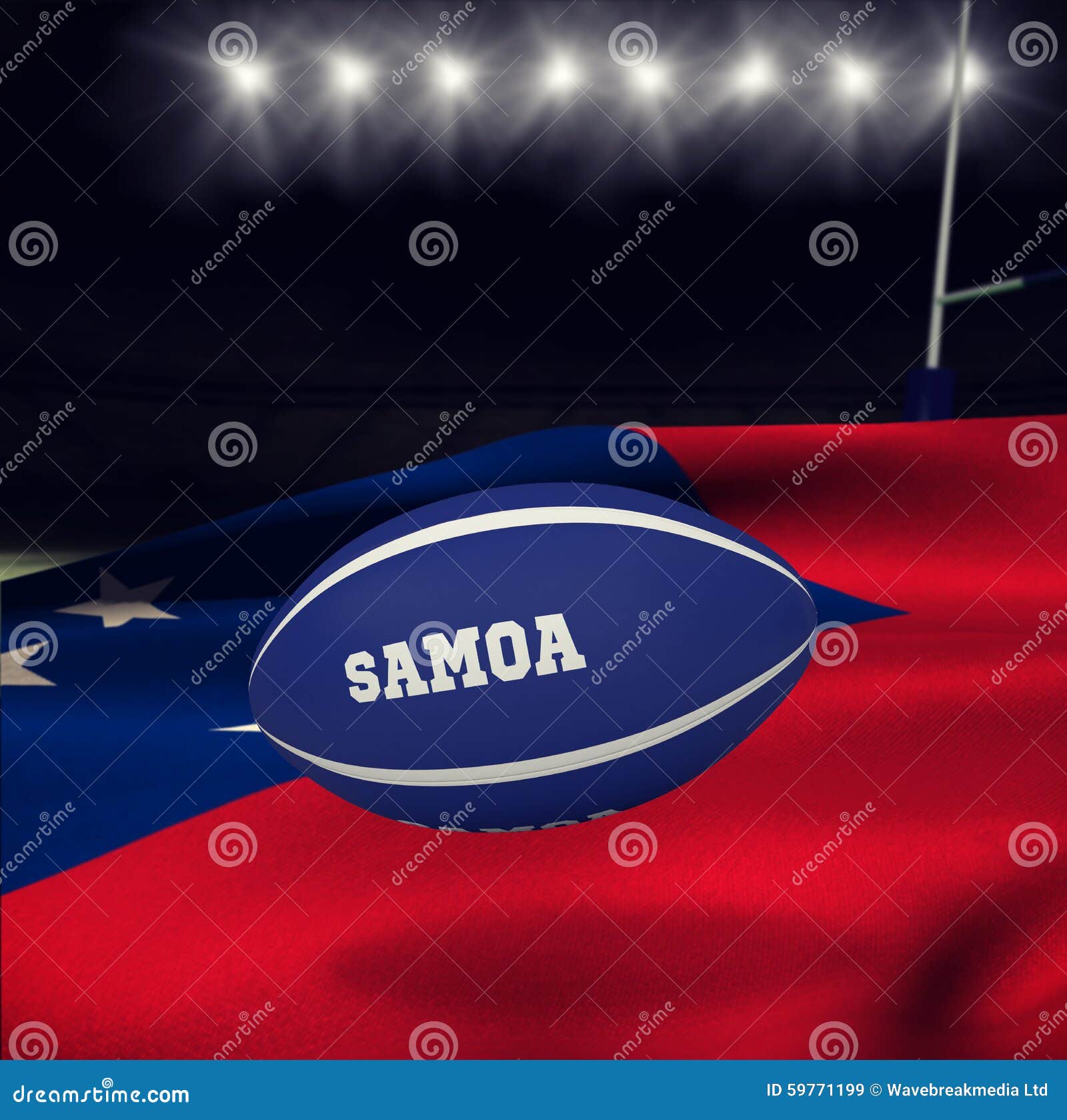 Composite Image of Samoa Rugby Ball Stock Illustration - Illustration ...