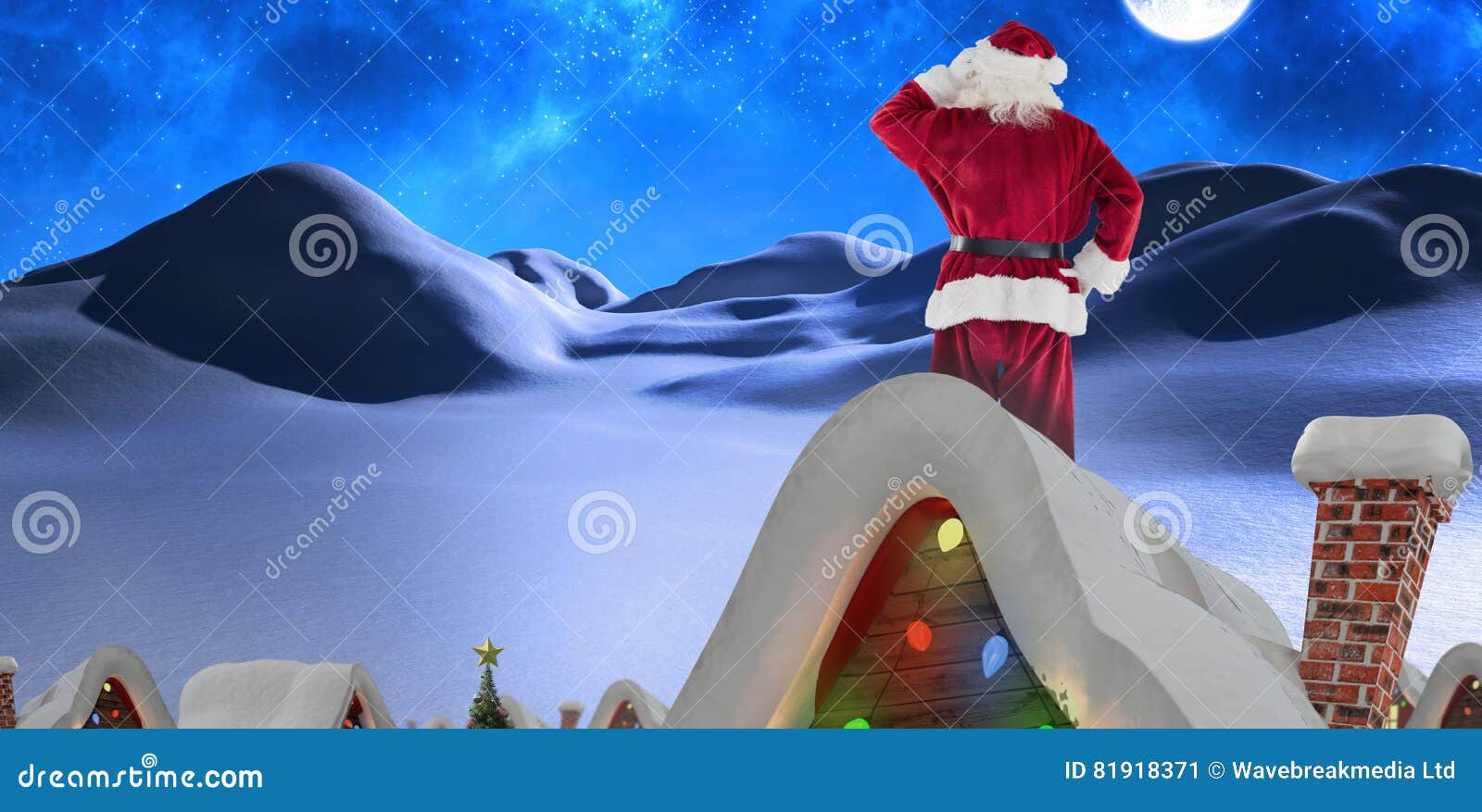 Composite Image of Santa Claus Stock Image - Image of jolly, santa ...