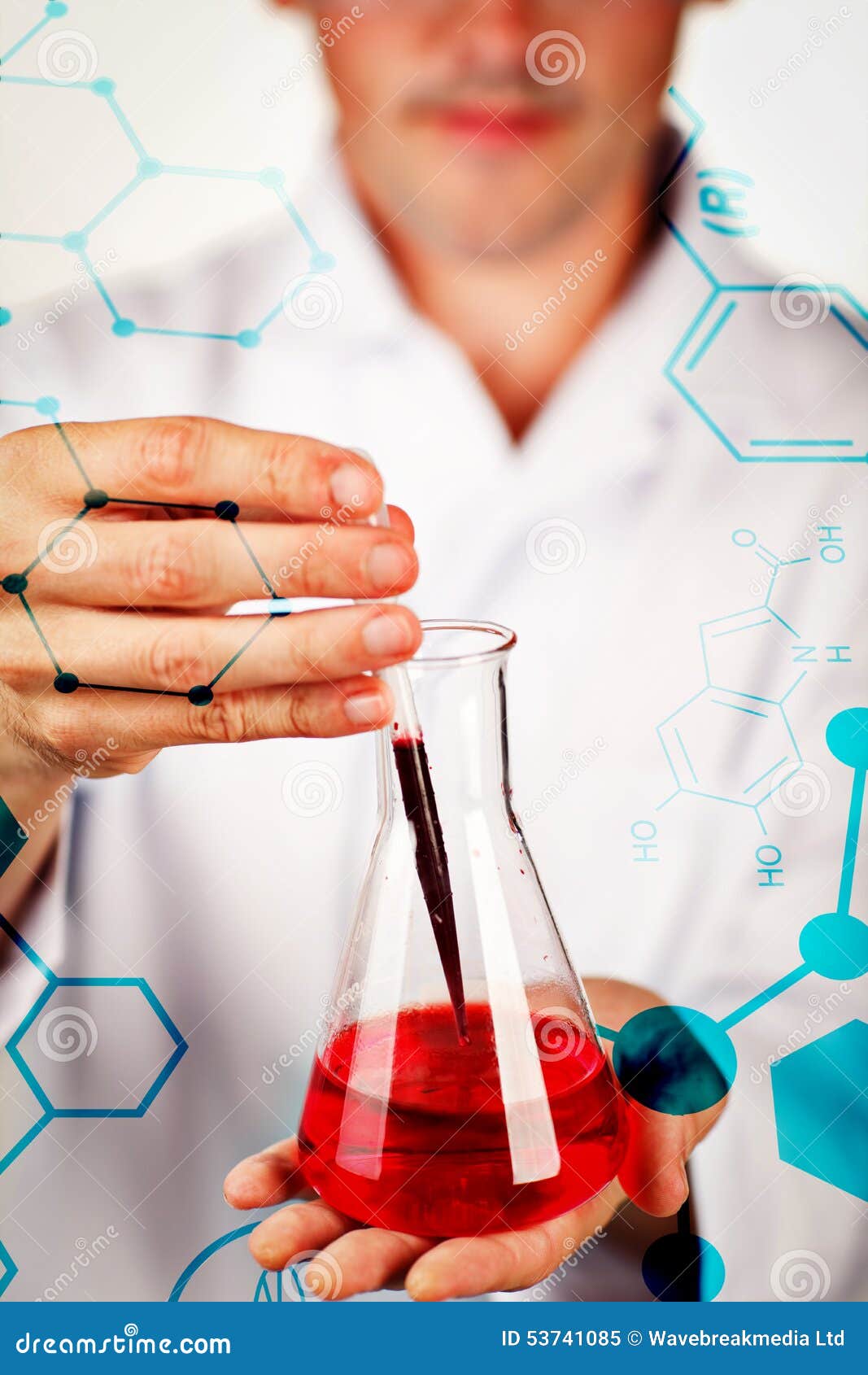 Composite Image of Science Formula Stock Illustration - Illustration of ...