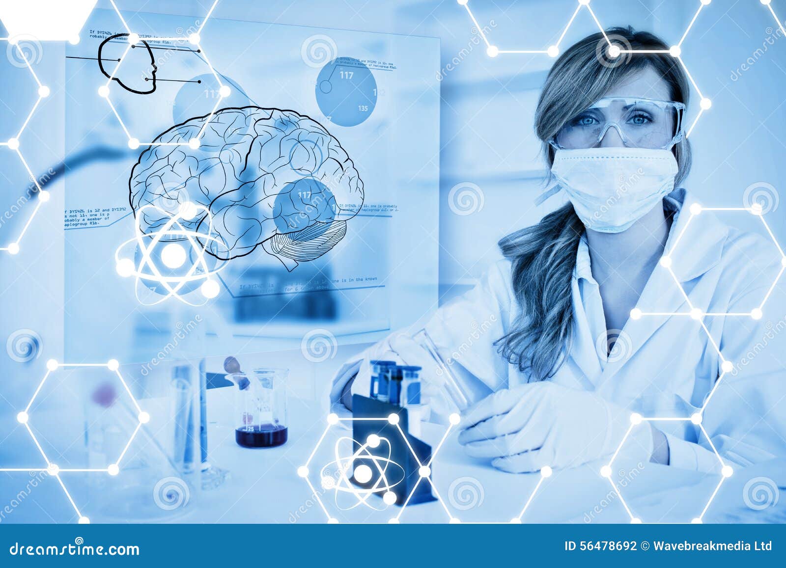 Composite Image of Science Graphic Stock Photo - Image of adult ...