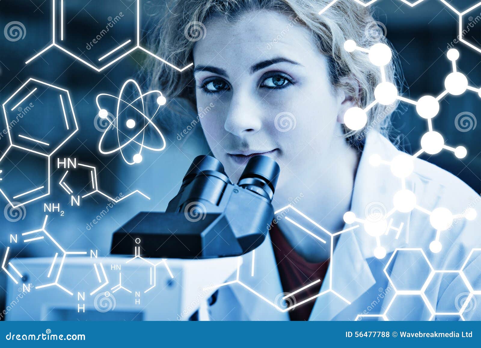 Composite Image of Science Graphic Stock Illustration - Illustration of ...