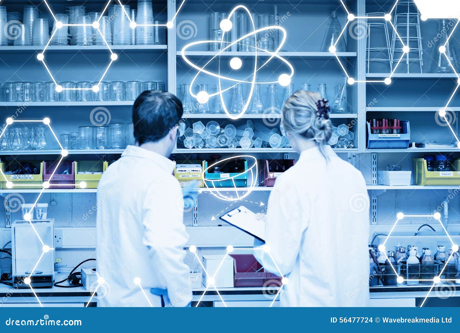 Composite Image of Science Graphic Stock Illustration - Illustration of ...