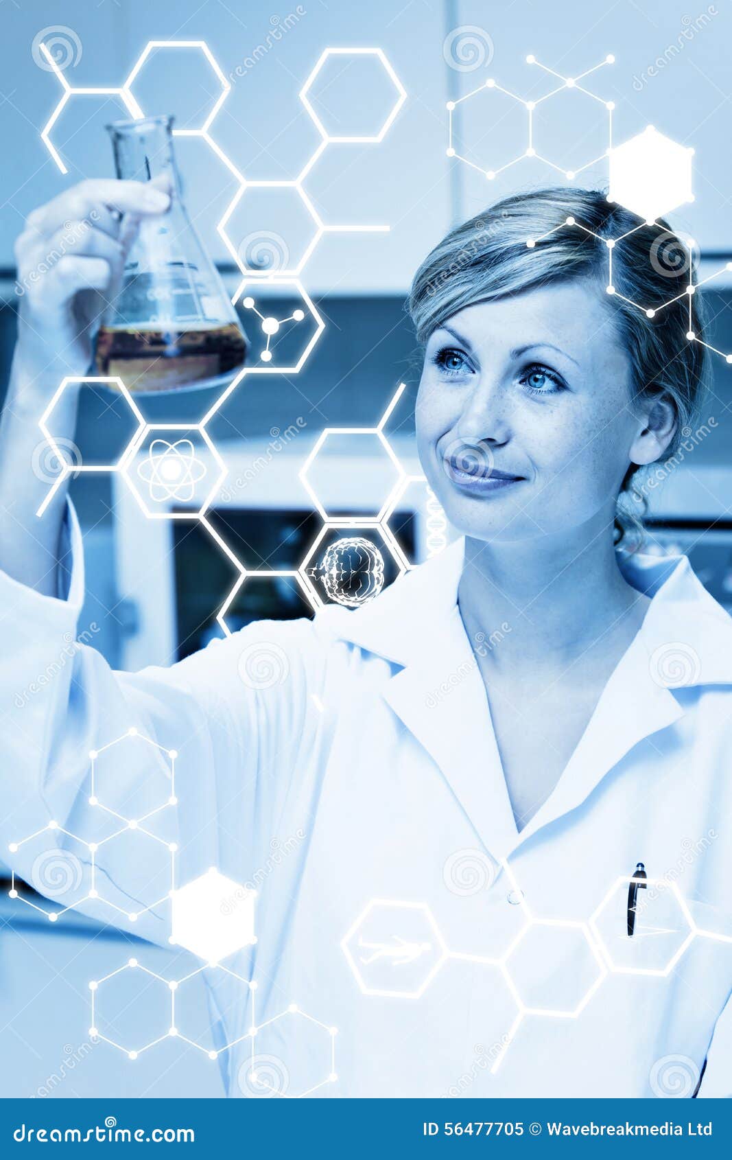 Composite Image of Science Graphic Stock Image - Image of person ...