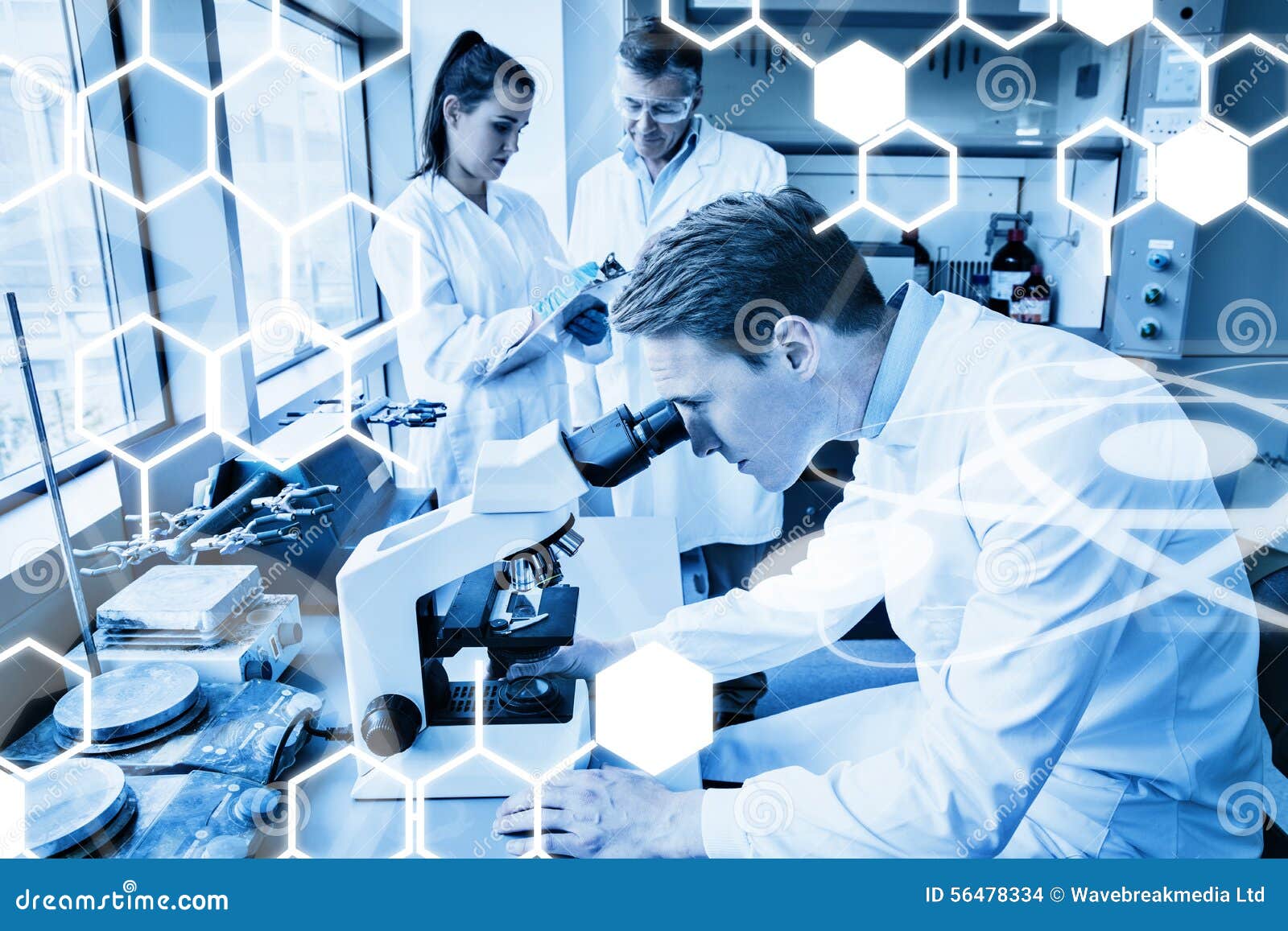 Composite Image of Science Graphic Stock Illustration - Illustration of ...