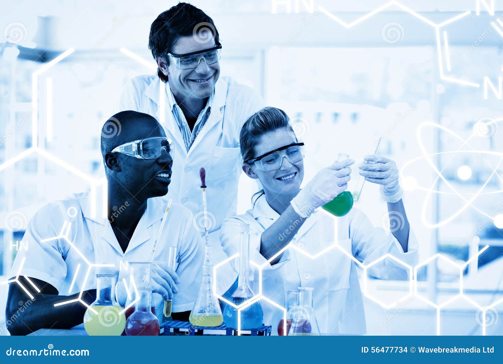 Composite Image of Science Graphic Stock Photo - Image of analyze, blue ...