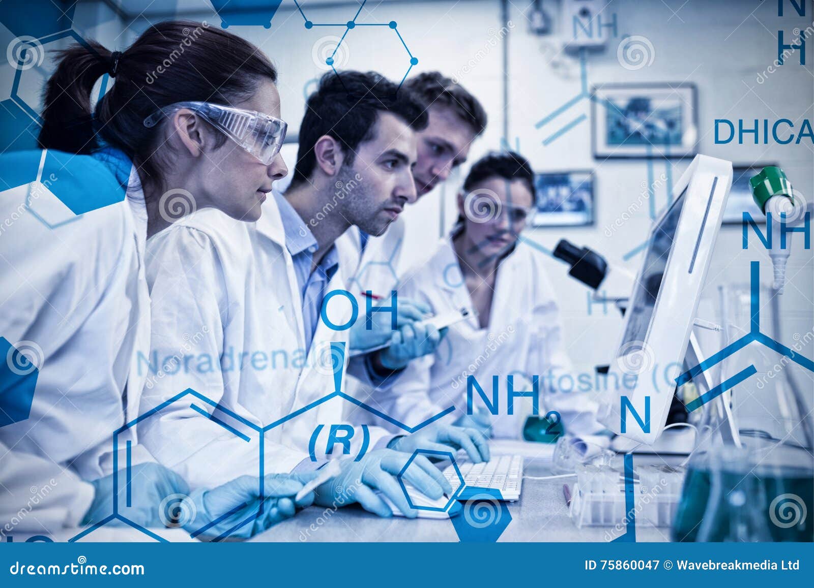 Composite Image of Science Graphic Stock Image - Image of laboratory ...