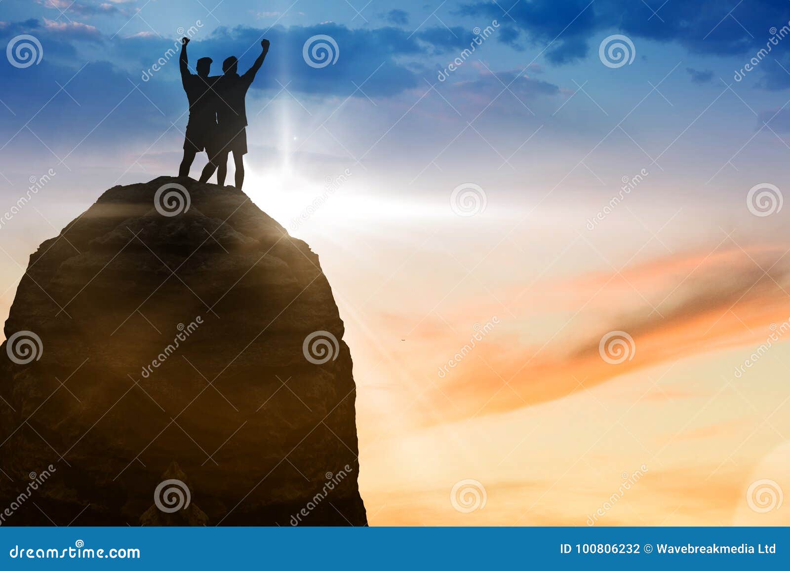 Composite Image of Shadow of Two Men Stock Photo - Image of happy, copy ...