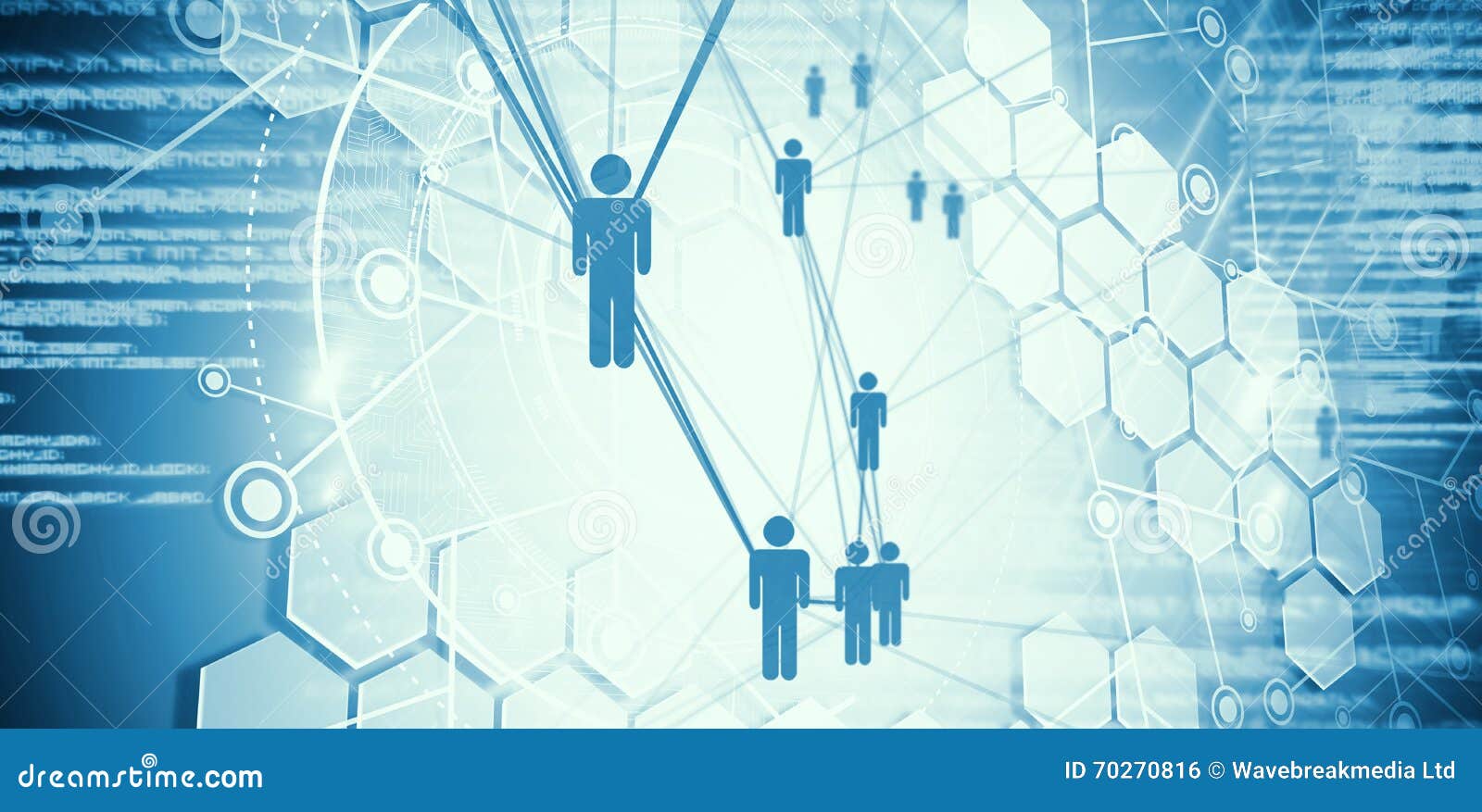 Composite Image of Shiny Blue Coding on Black Background Stock ...