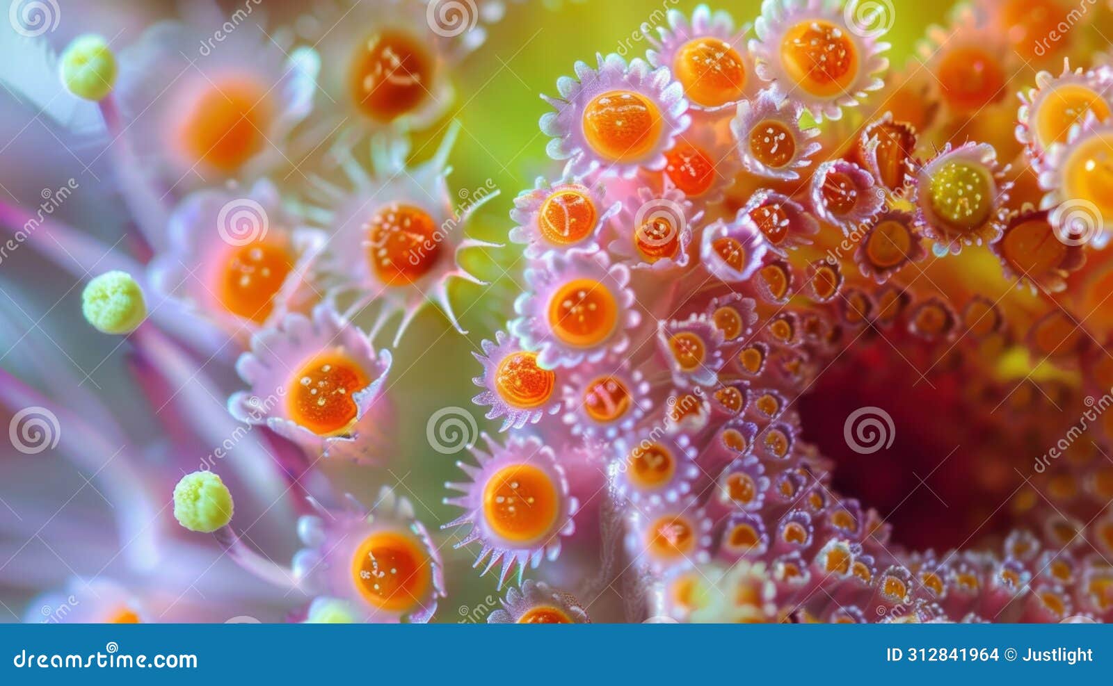 A Composite Image Showcasing the Entire Process of Pollination from the ...