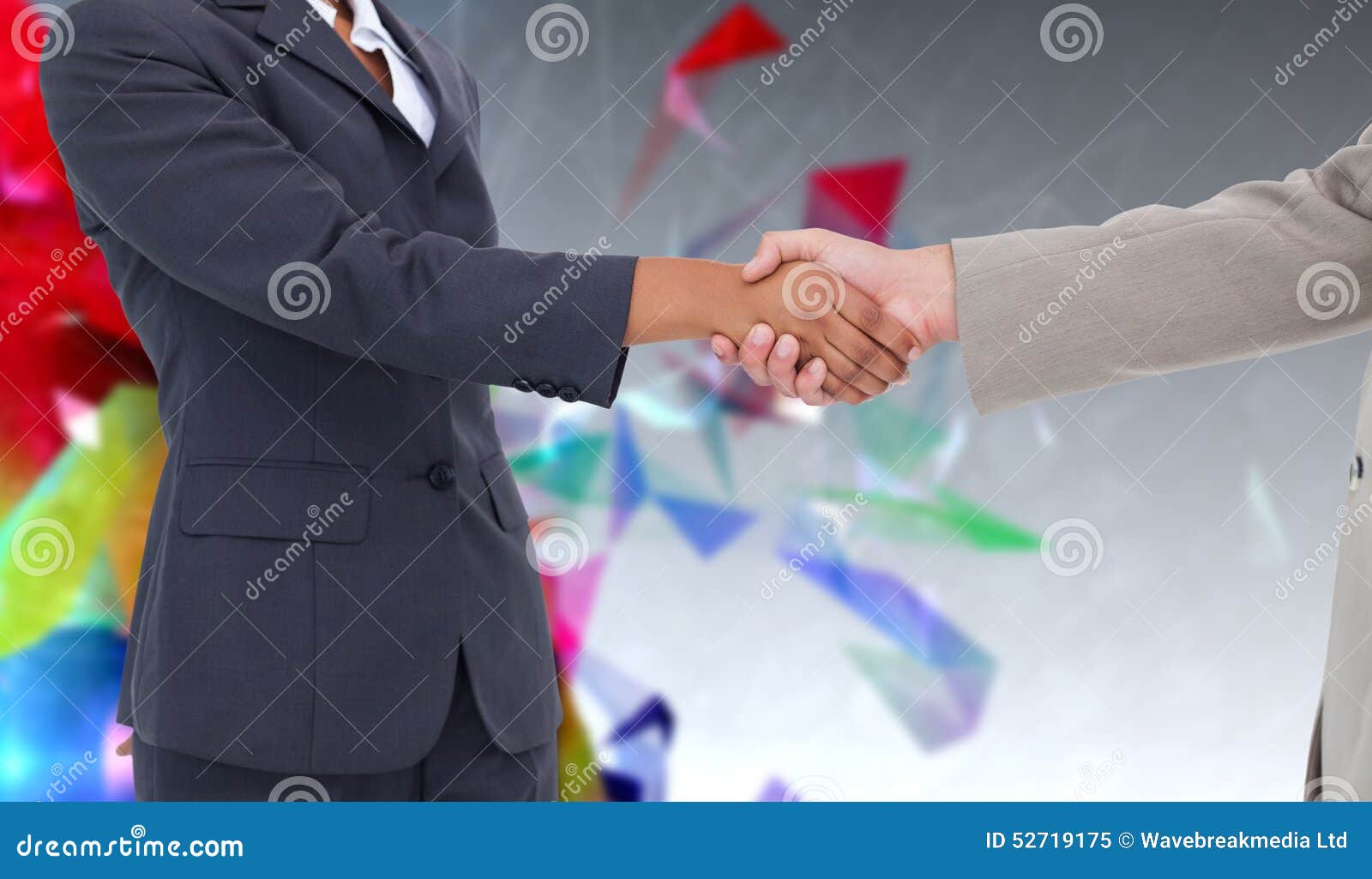 Composite Image of Side View of Hands Shaking Stock Image - Image of ...