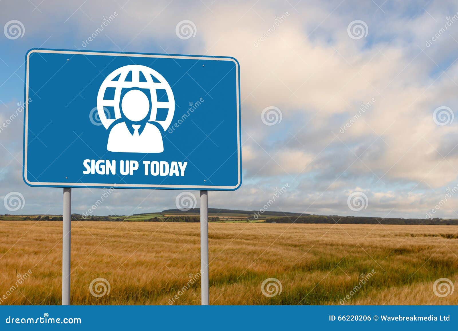 Composite Image of Sign Up Today Stock Illustration - Illustration of ...