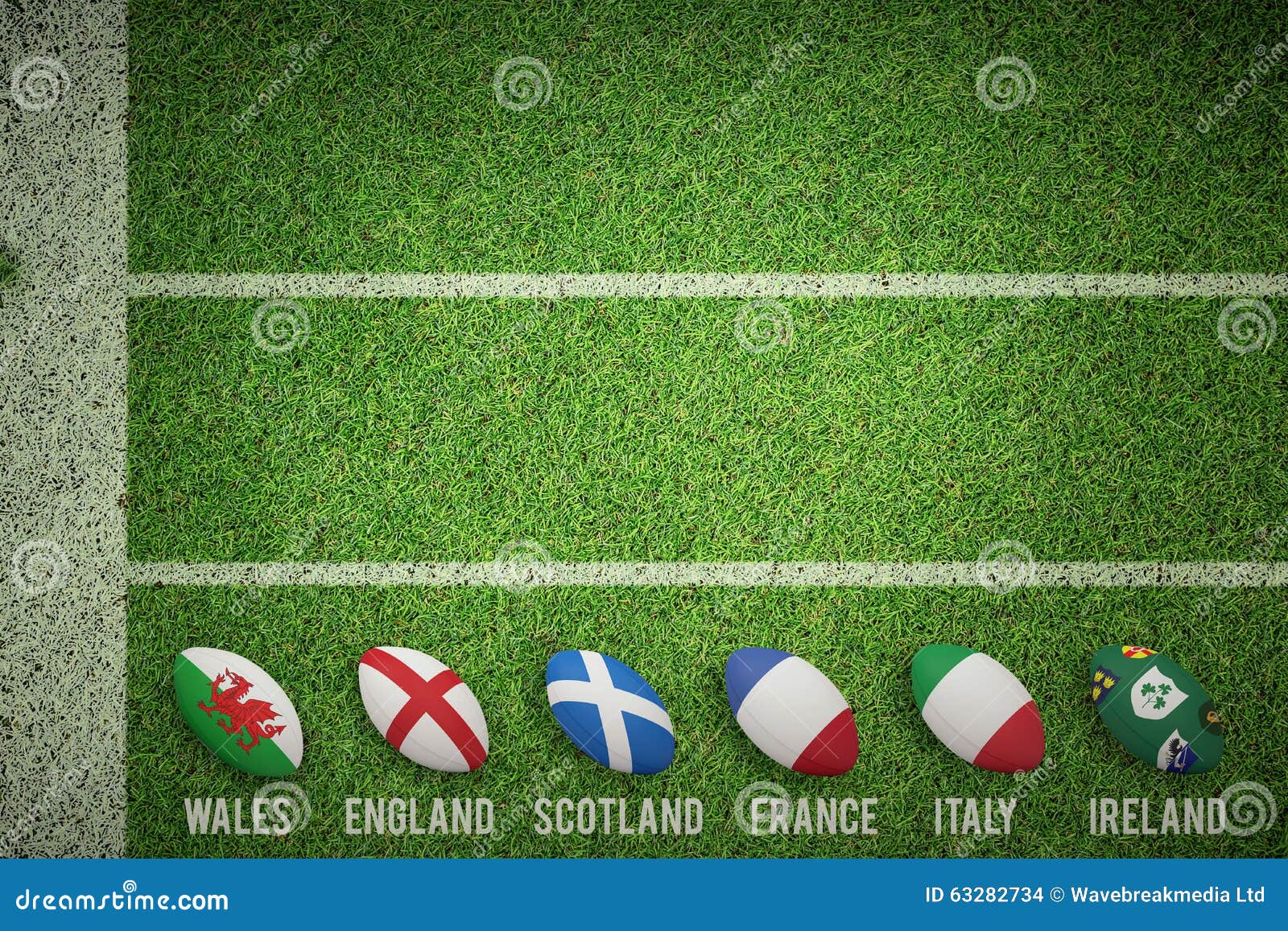 6 Nations Rugby Emblem Cartoon Vector | CartoonDealer.com #11588589