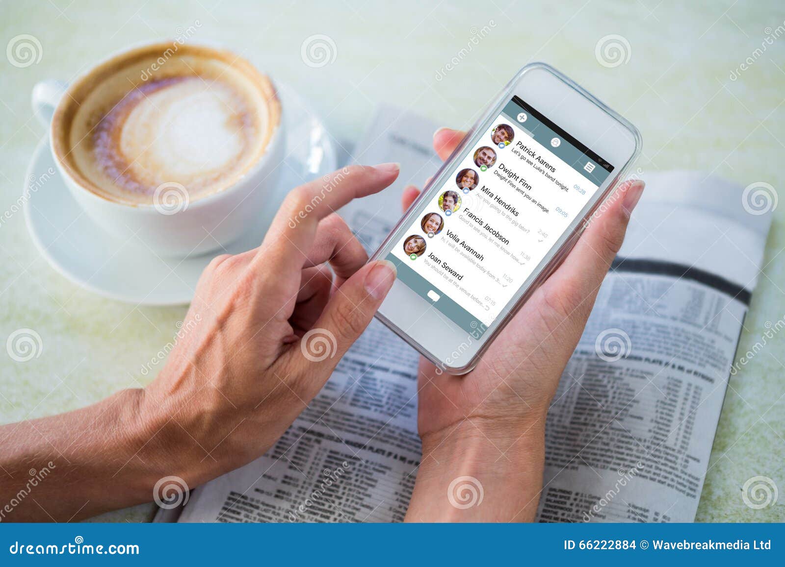 Composite Image of Smartphone App Menu Stock Photo - Image of morning ...