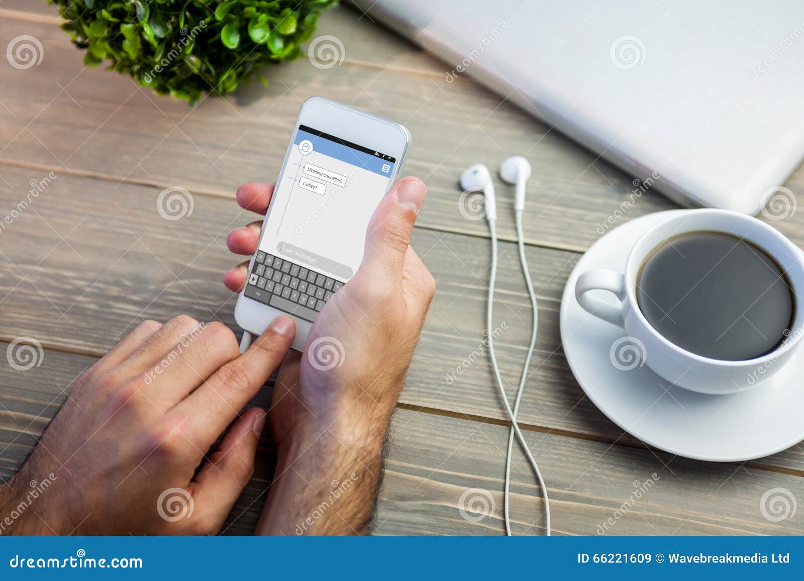 Composite Image of Smartphone Text Messaging Stock Image - Image of ...
