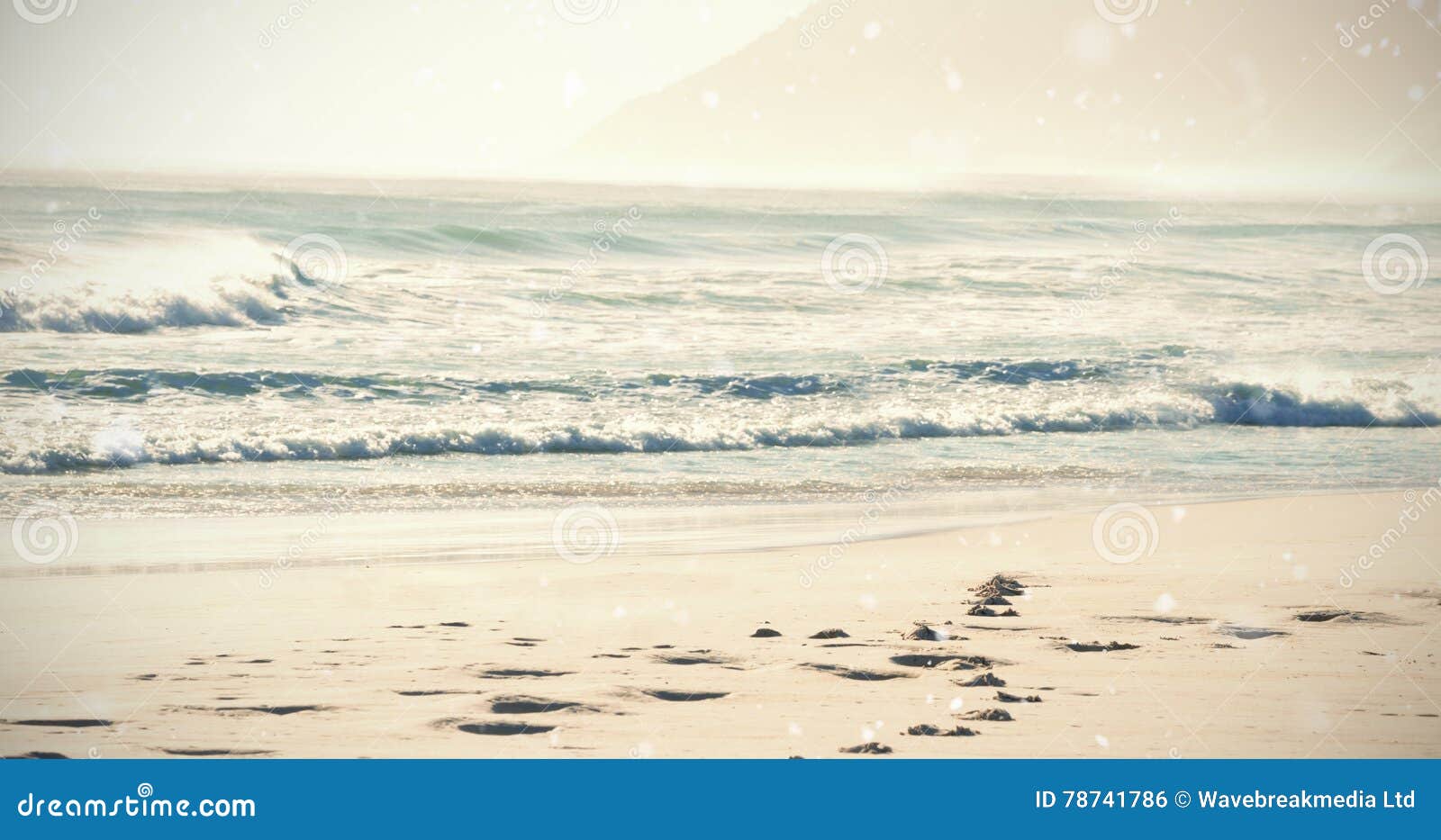 Composite Image of Snow Falling Stock Illustration - Illustration of ...