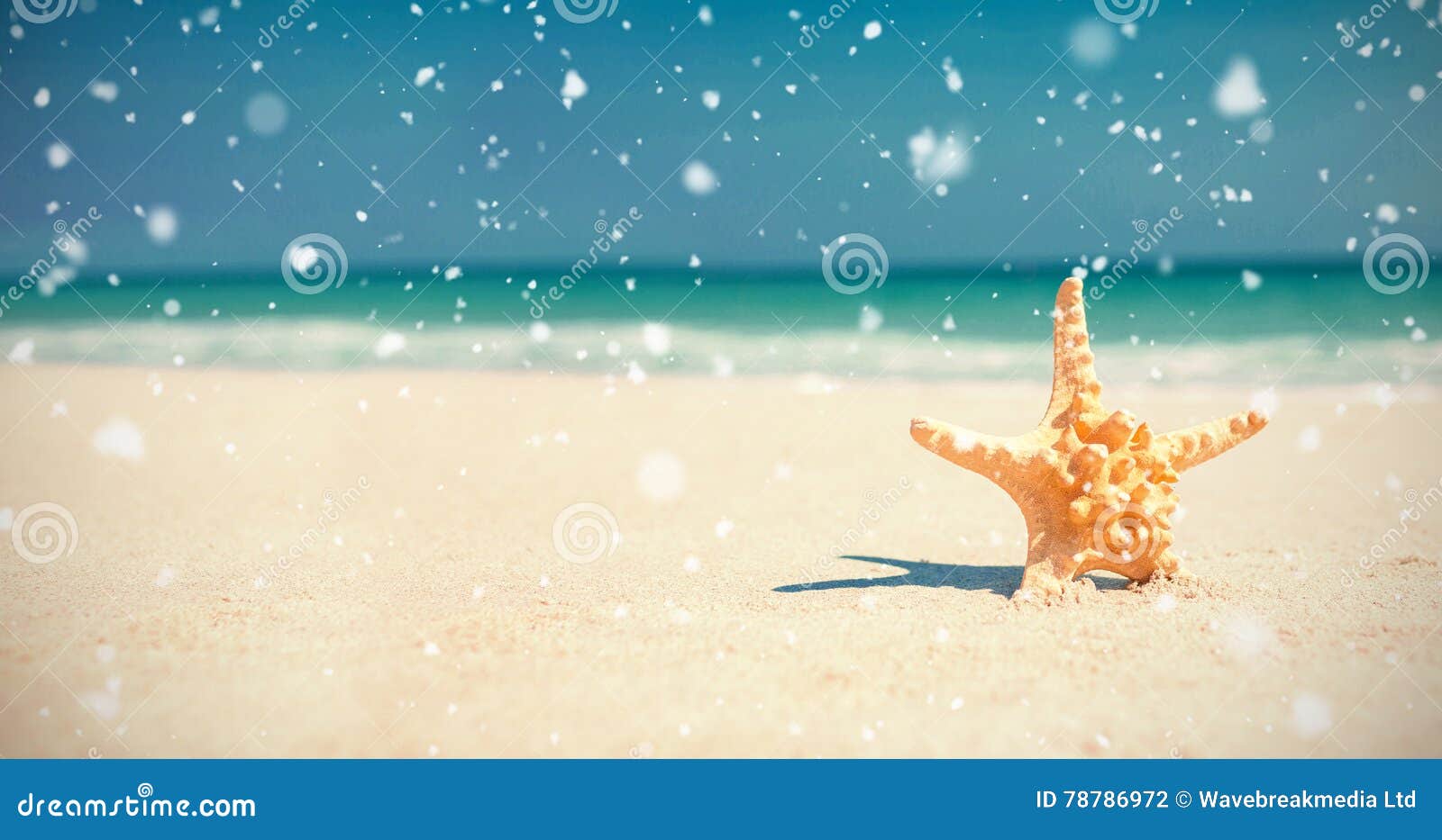 Composite Image of Snow Falling Stock Illustration - Illustration of ...