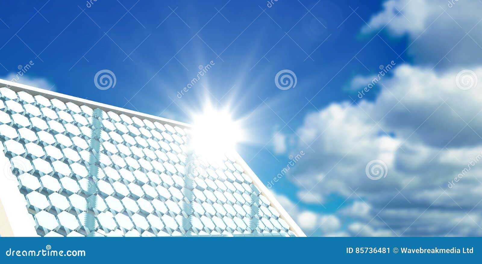 Composite Image of Solar Panel with Hexagon Shape Glasses Stock Image ...