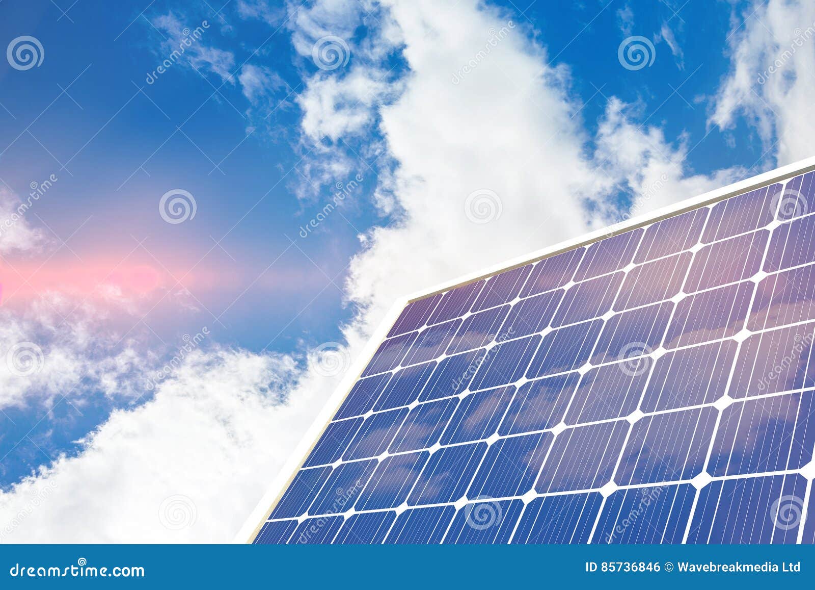 Composite Image of Solar Panel with Hexagon Shape Glasses Stock Photo ...