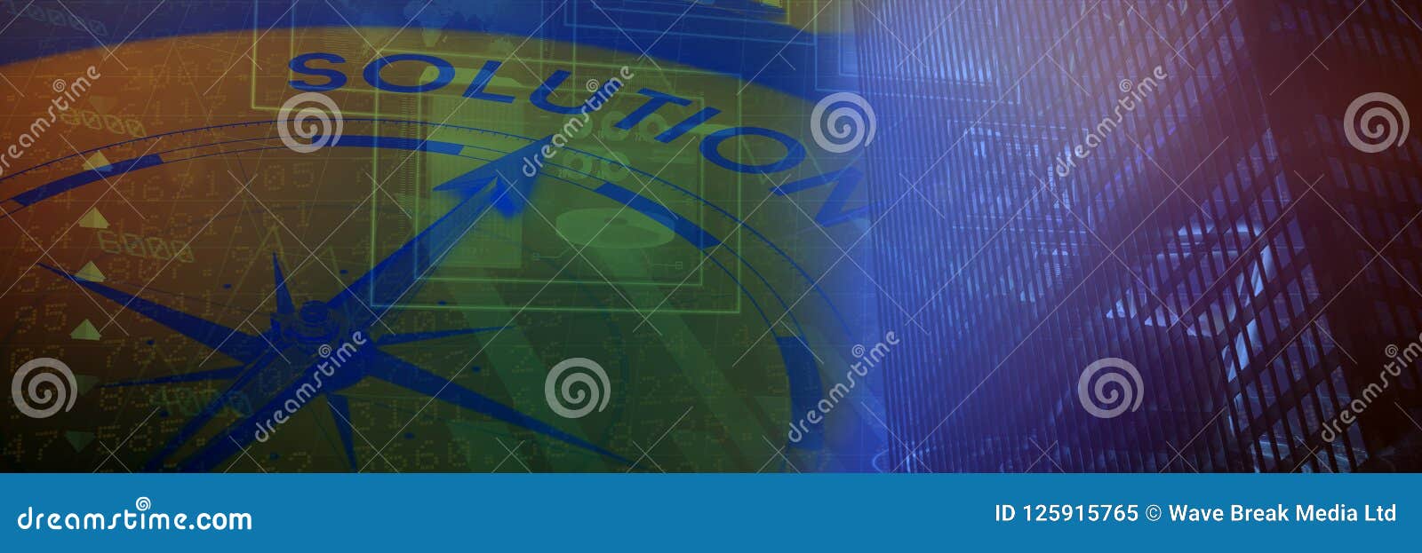 Composite Image of Solution Concept on Navigational Compass Stock Image ...