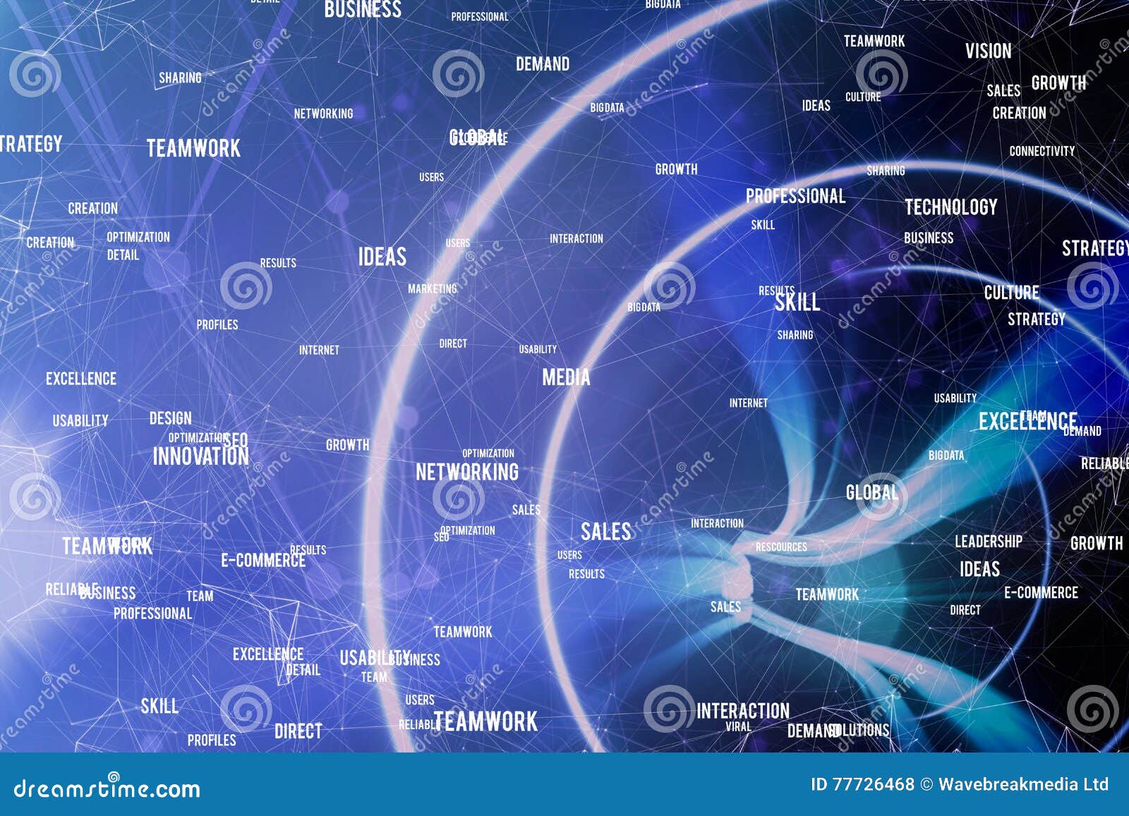 Composite Image of Sphere of Words Stock Illustration - Illustration of ...