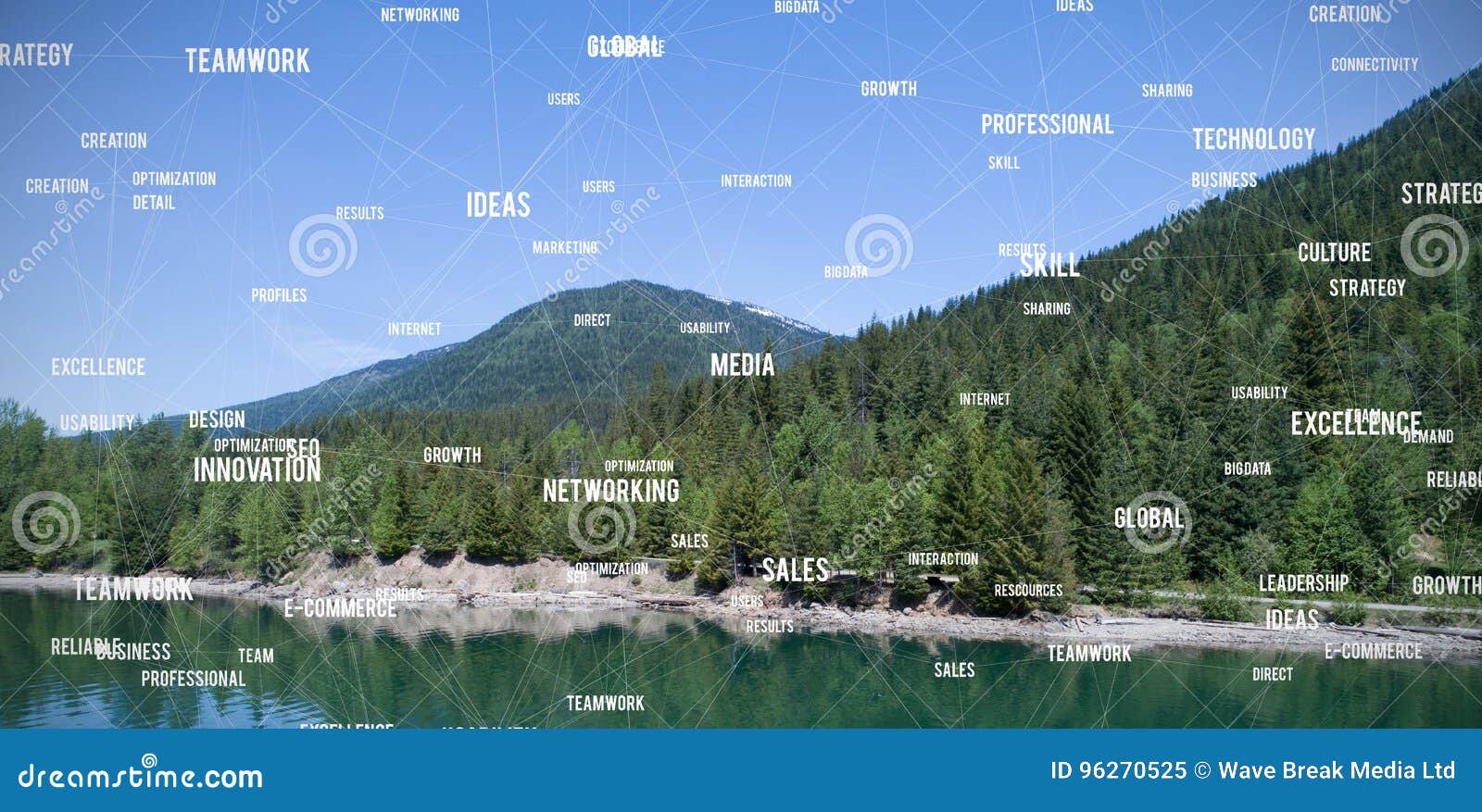 Composite Image of Sphere of Words Stock Illustration - Illustration of ...