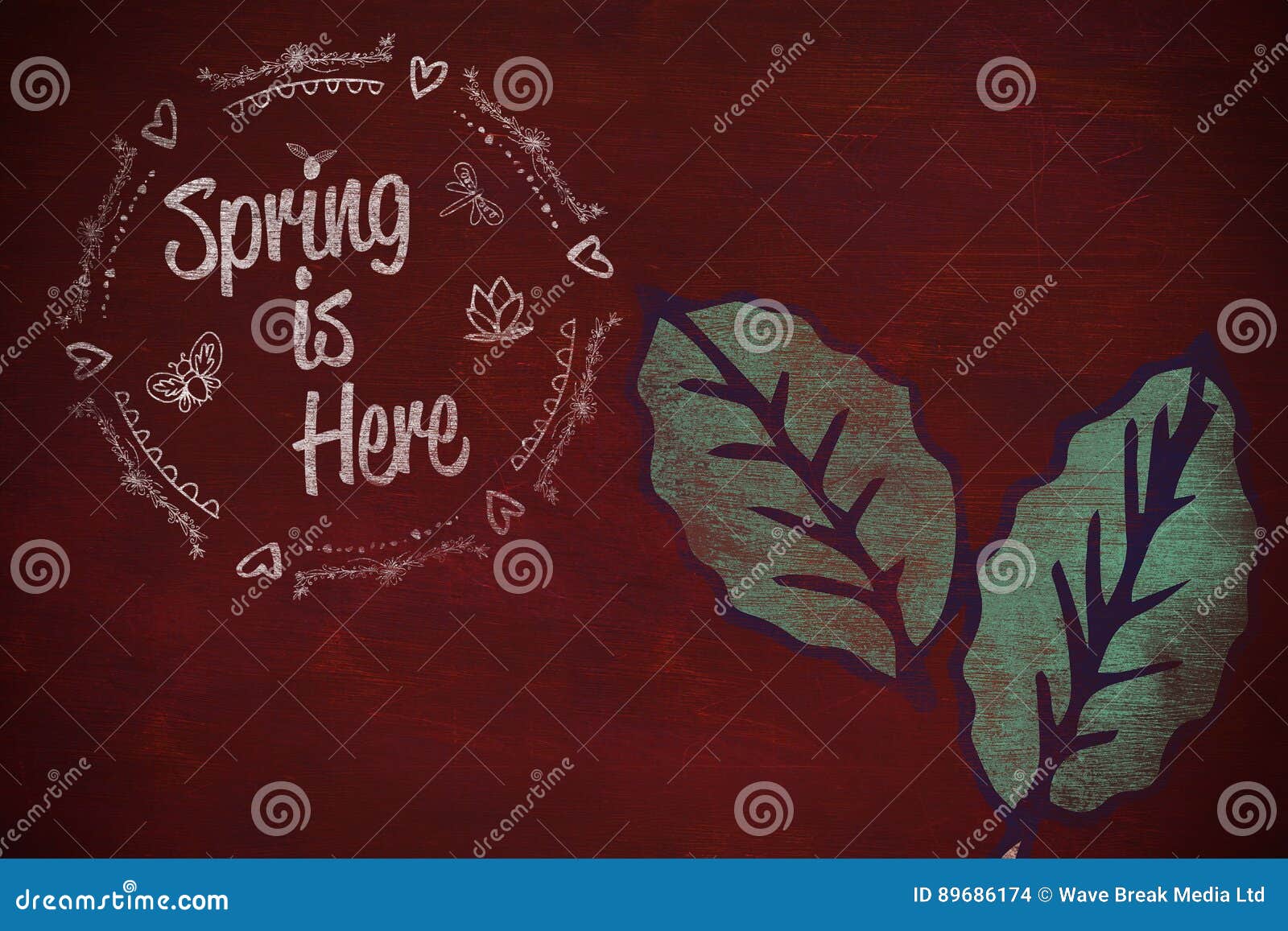 Composite Image of Spring is Here Logo Against Background Stock ...