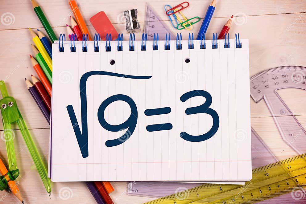 Composite Image of Square Root of Three Stock Illustration ...
