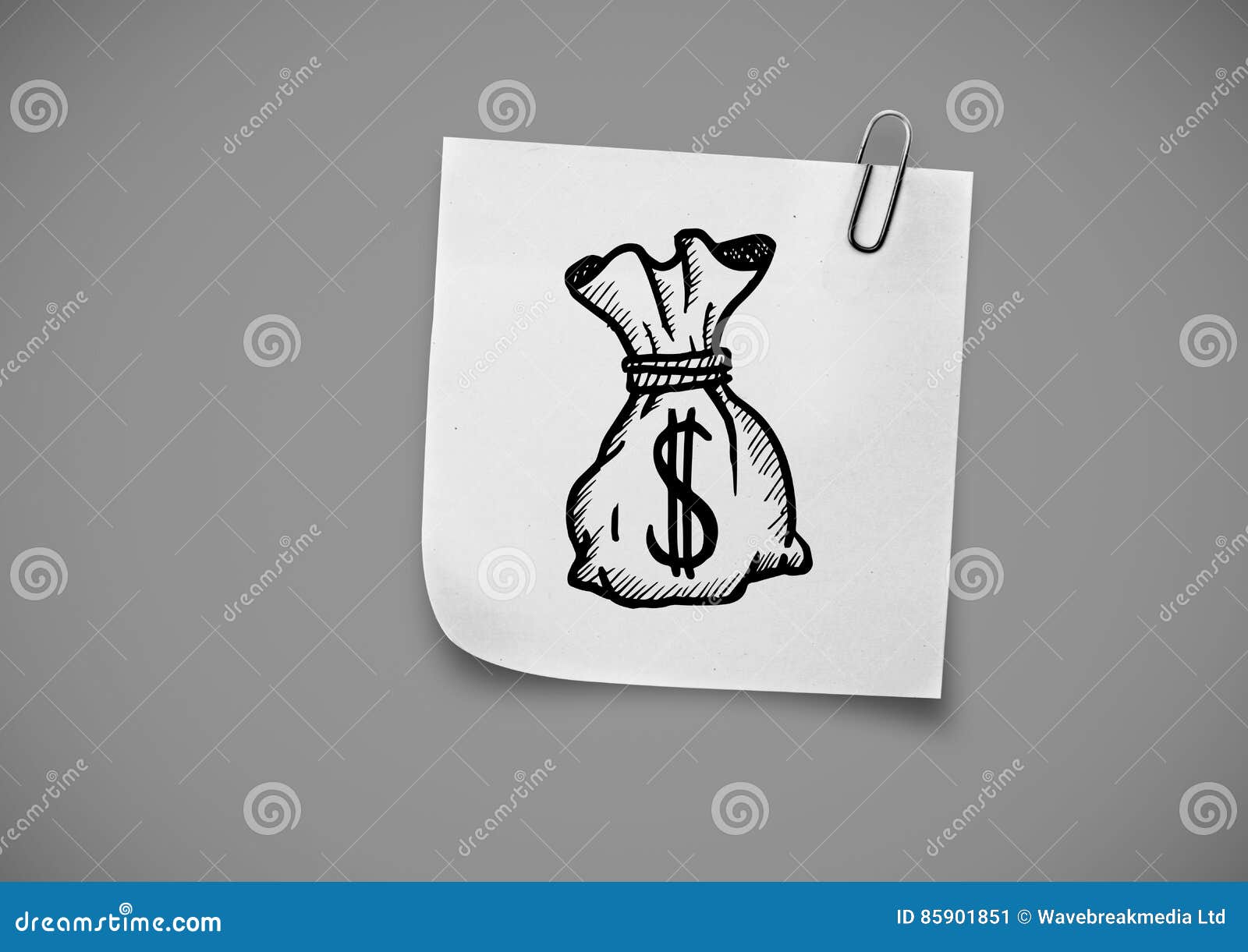 Composite Image of Sticky Note Money Icon Stock Image - Image of empty ...
