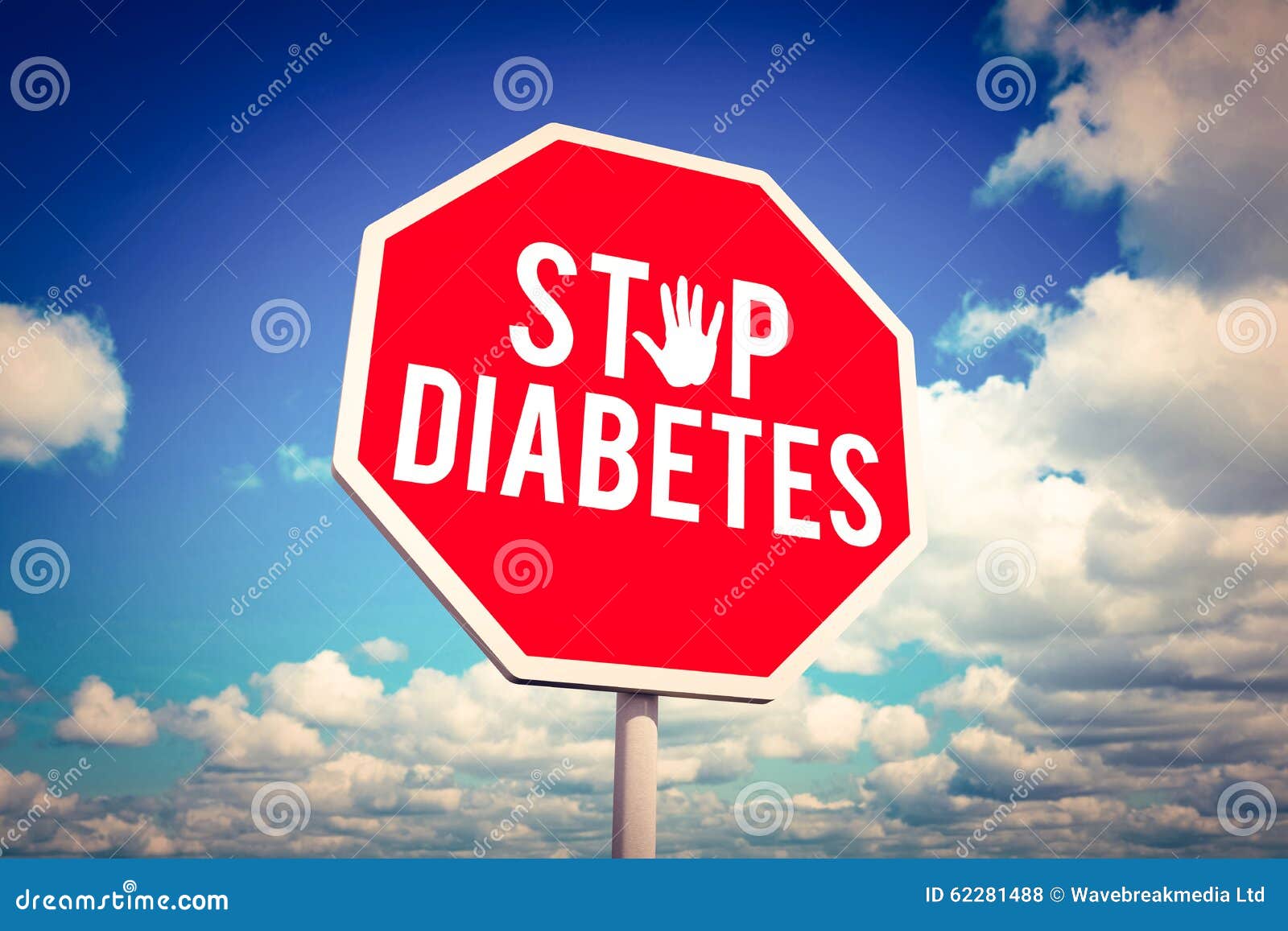 Stop Diabetes Sign On A White Paper Sheet With Sugar Cubes On Wooden ...