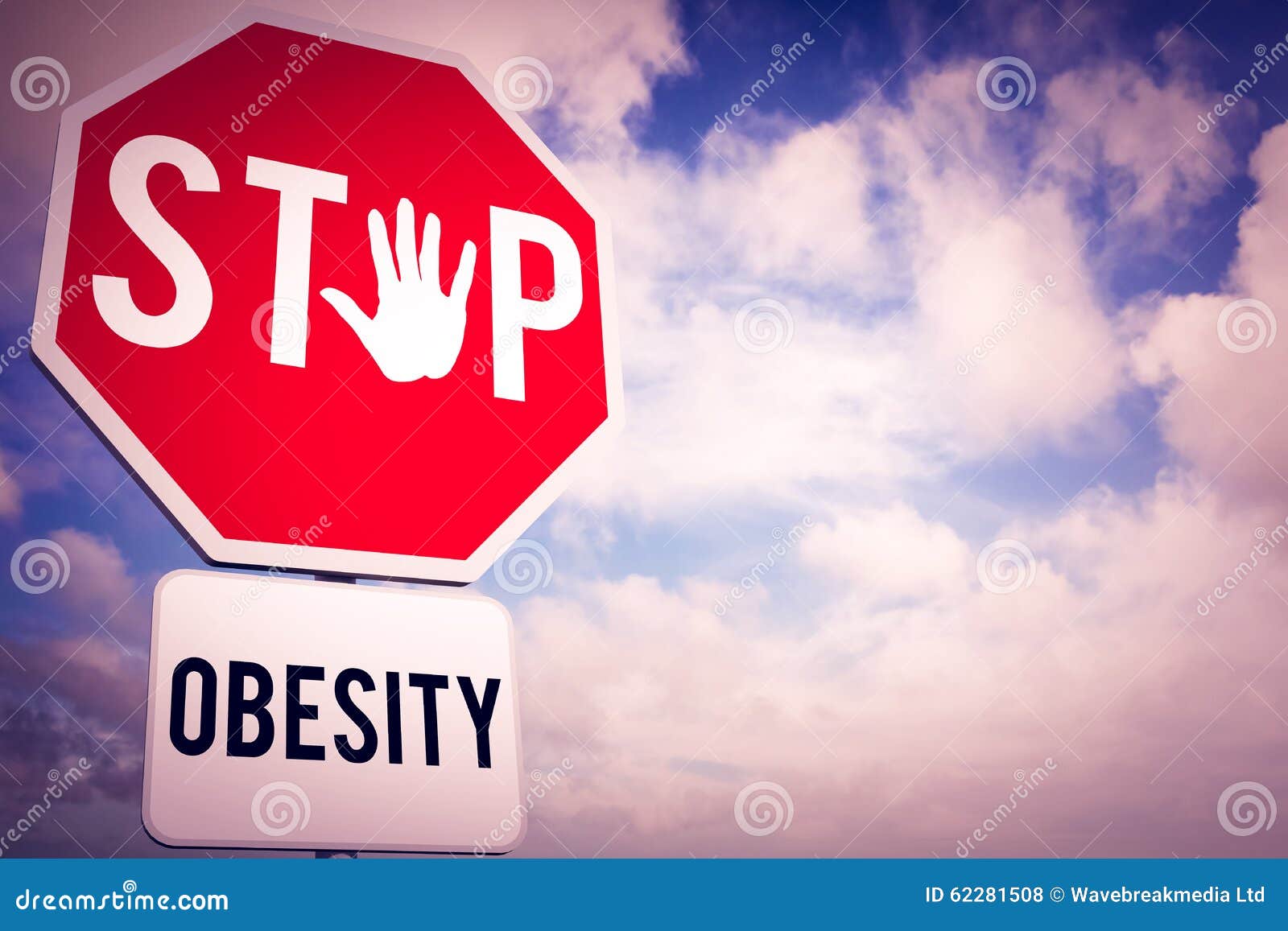 Composite Image of Stop Obesity Stock Illustration - Illustration of ...